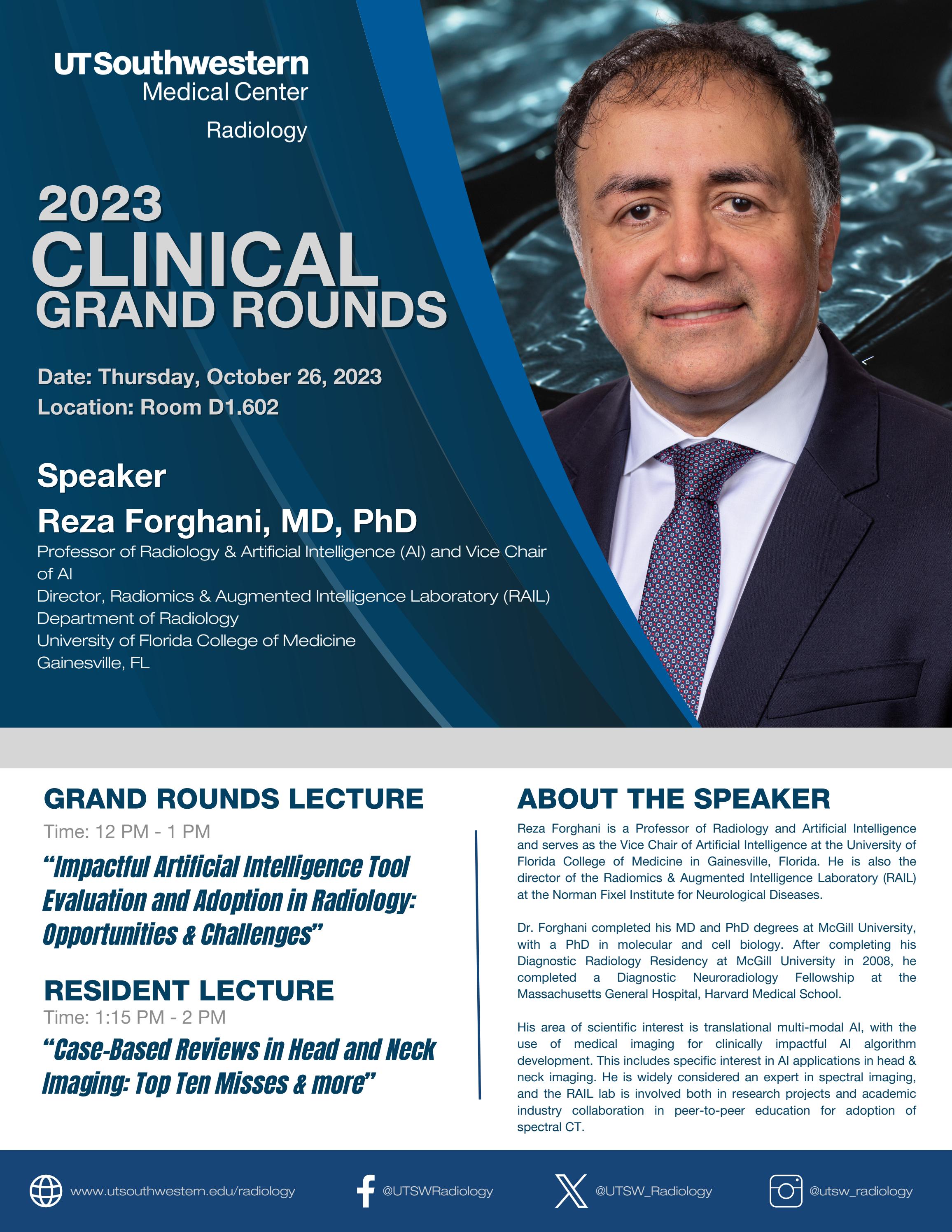 UTSW Radiology Clinical Grand Rounds Flyers by Deann Driver - Issuu