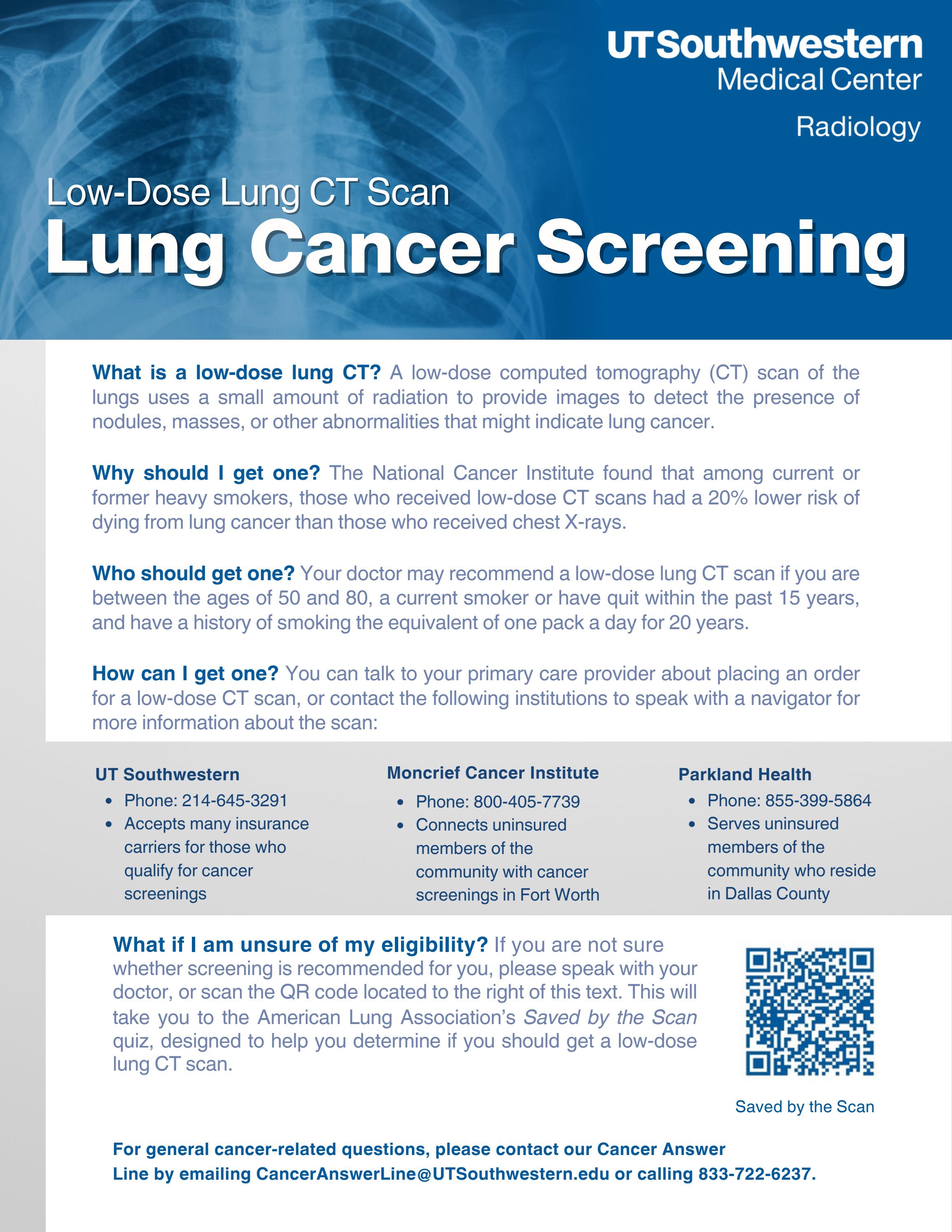 Lung Cancer Screening Flyer 2023 by Deann Driver - Issuu