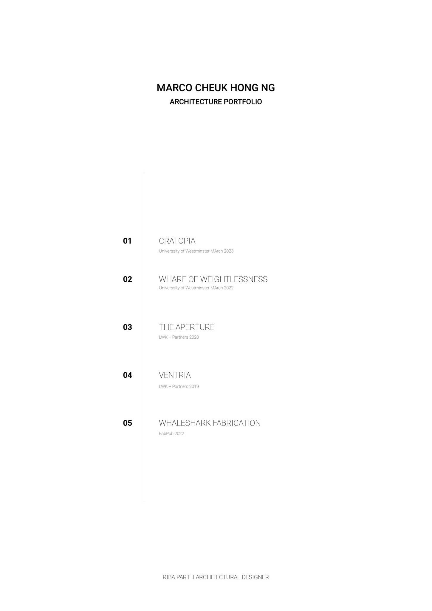 RIBA Part II Portoflio by marcongch - Issuu
