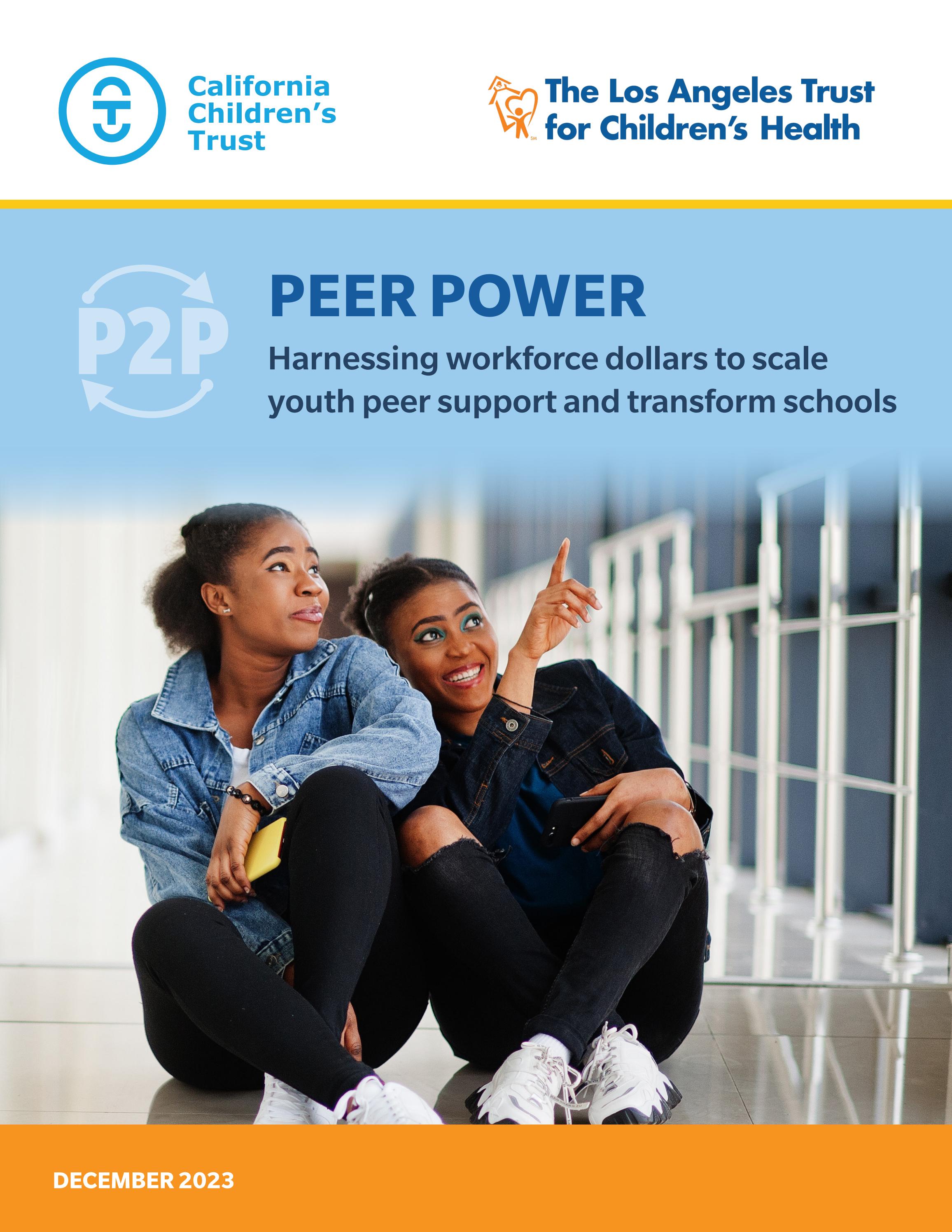 Peer Power: Harnessing workforce dollars to scale youth peer support ...