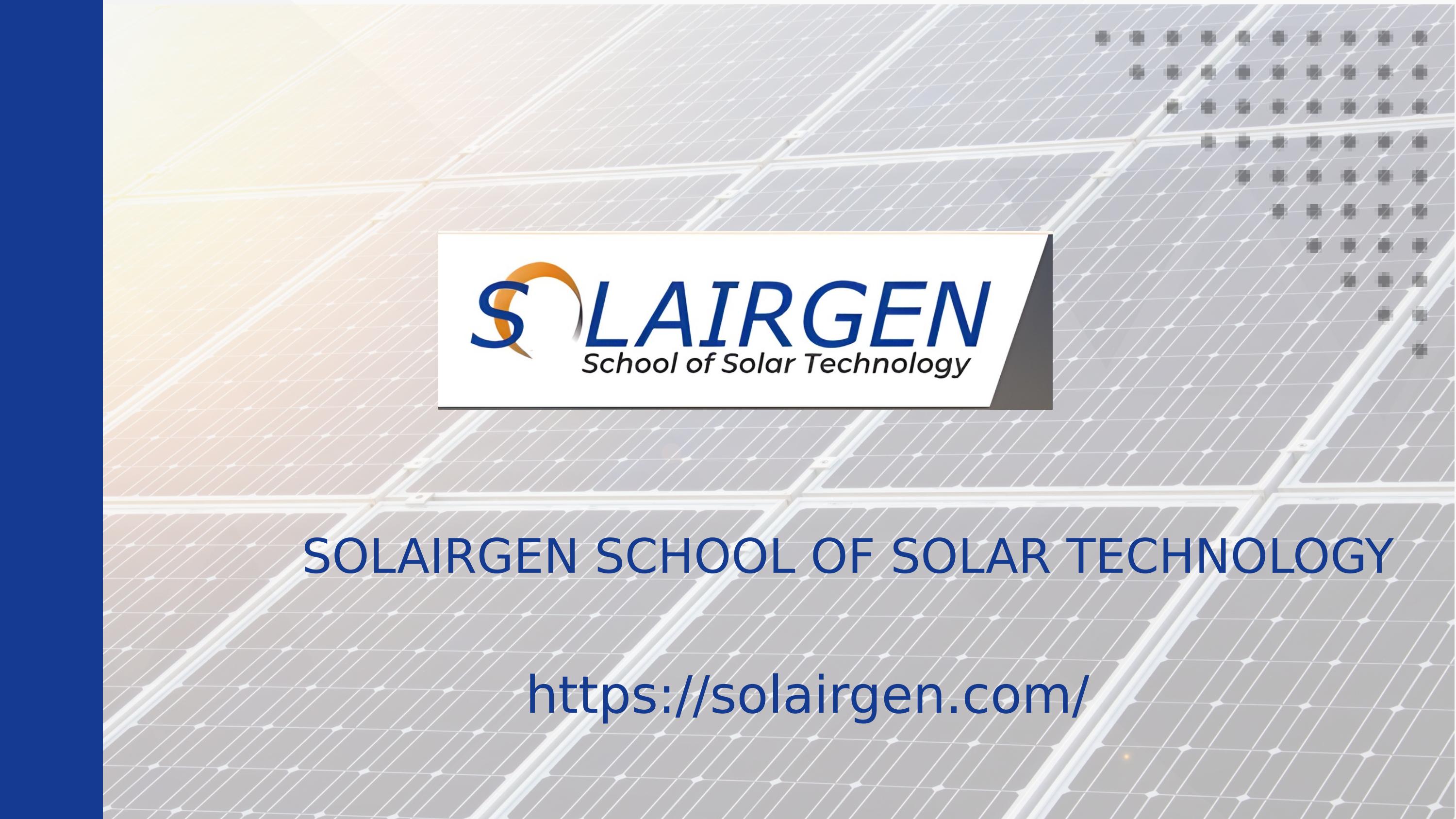 Solar Panel Installation Training Best Support Entrepreneurial