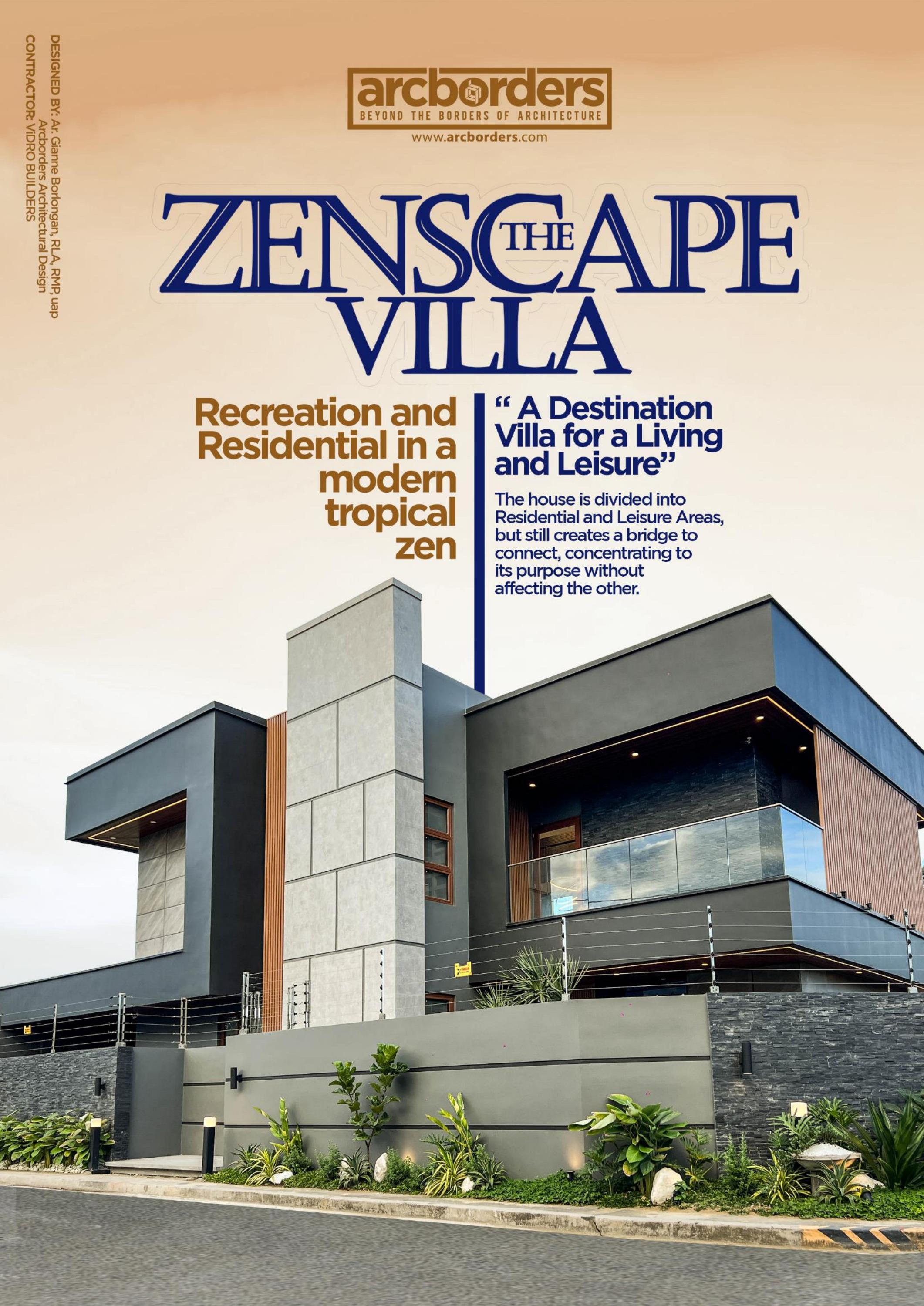 THE ZENSCAPE VILLA by Arcborders Architectural Design by Gianne Borlongan - Issuu