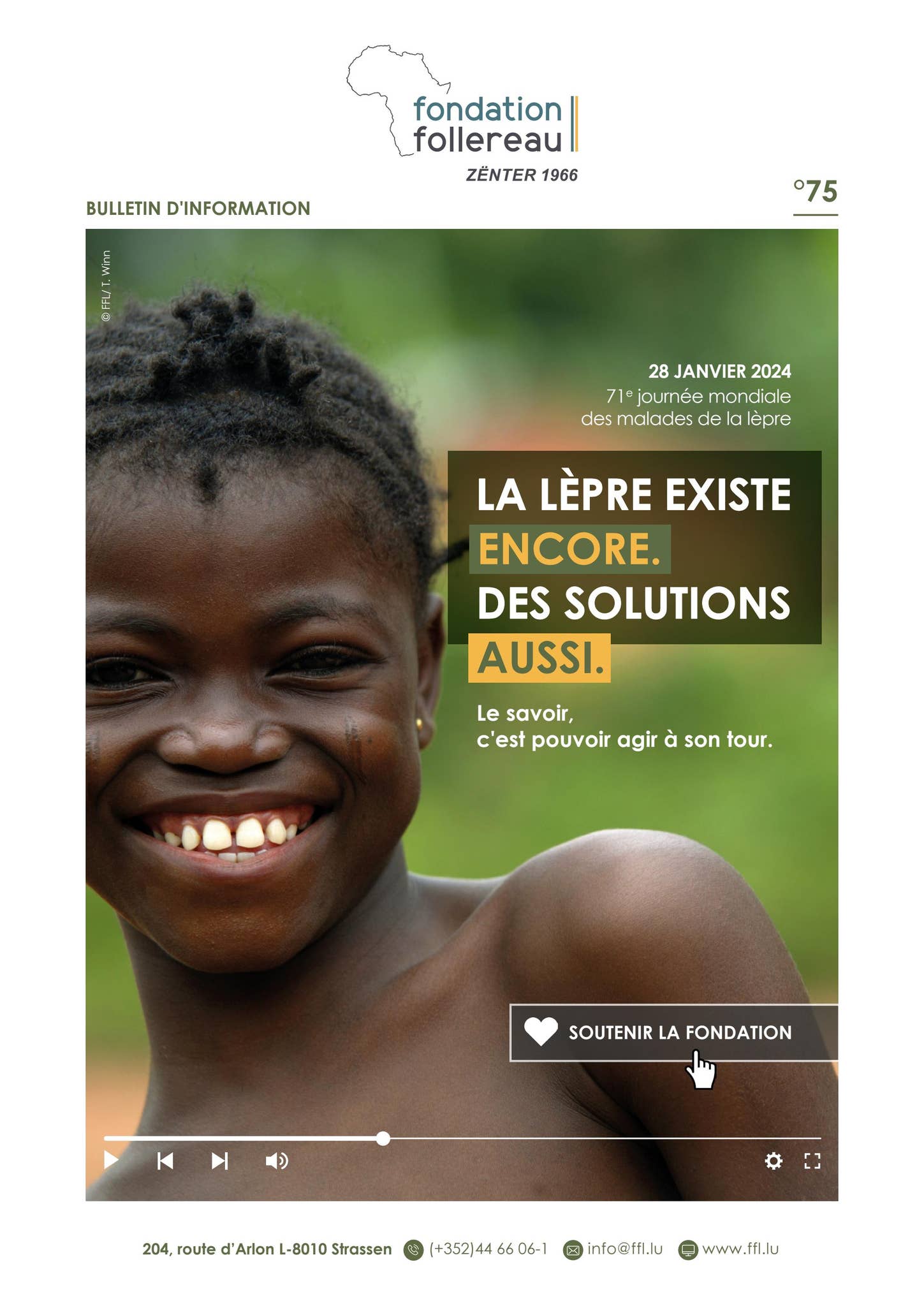 Bulletin 75 - Janvier 2024 - Version FR by Fondation Follereau ...