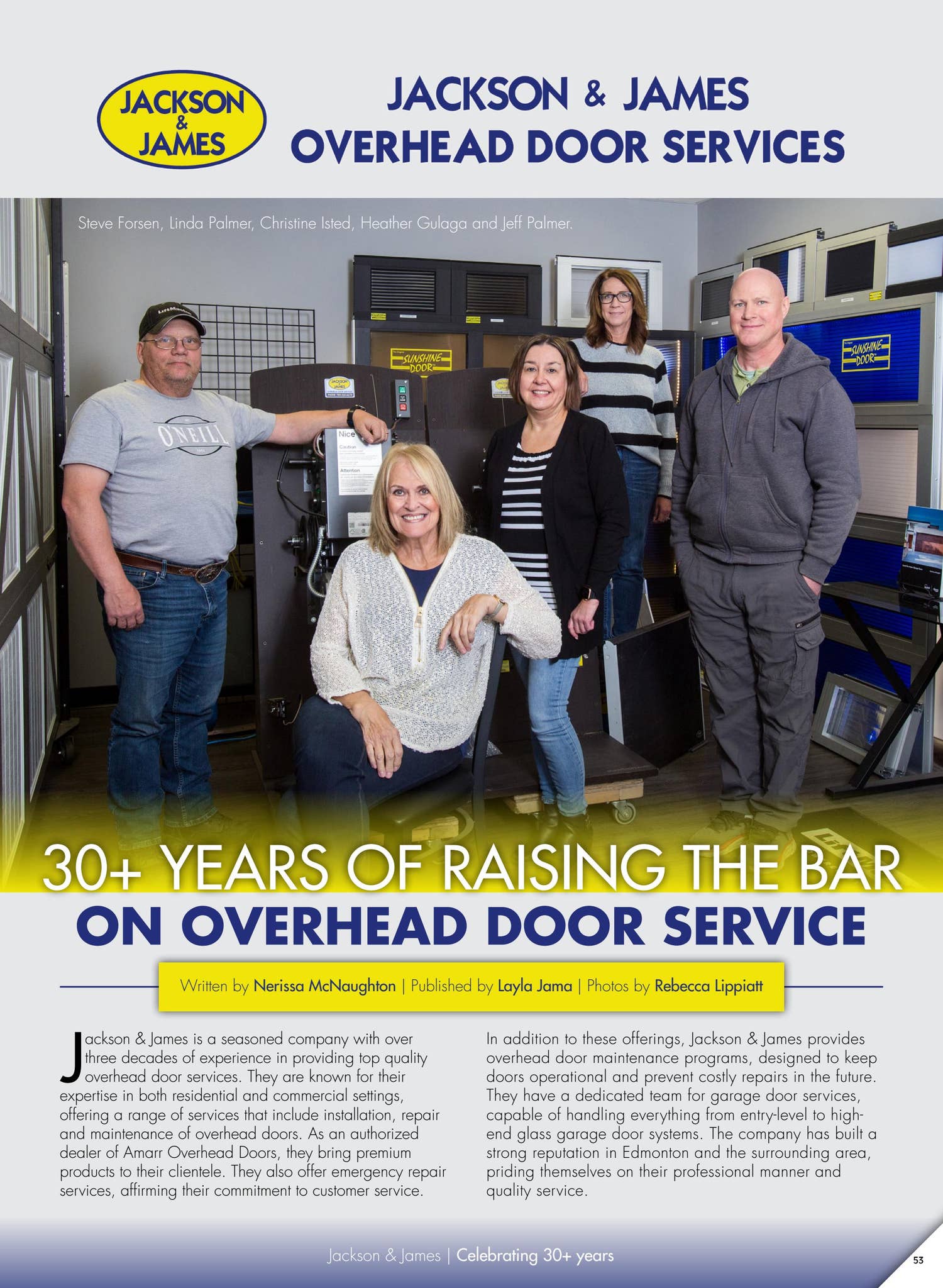 Jackson & James Overhead Door Services - Celebrating 30+ Years by ...