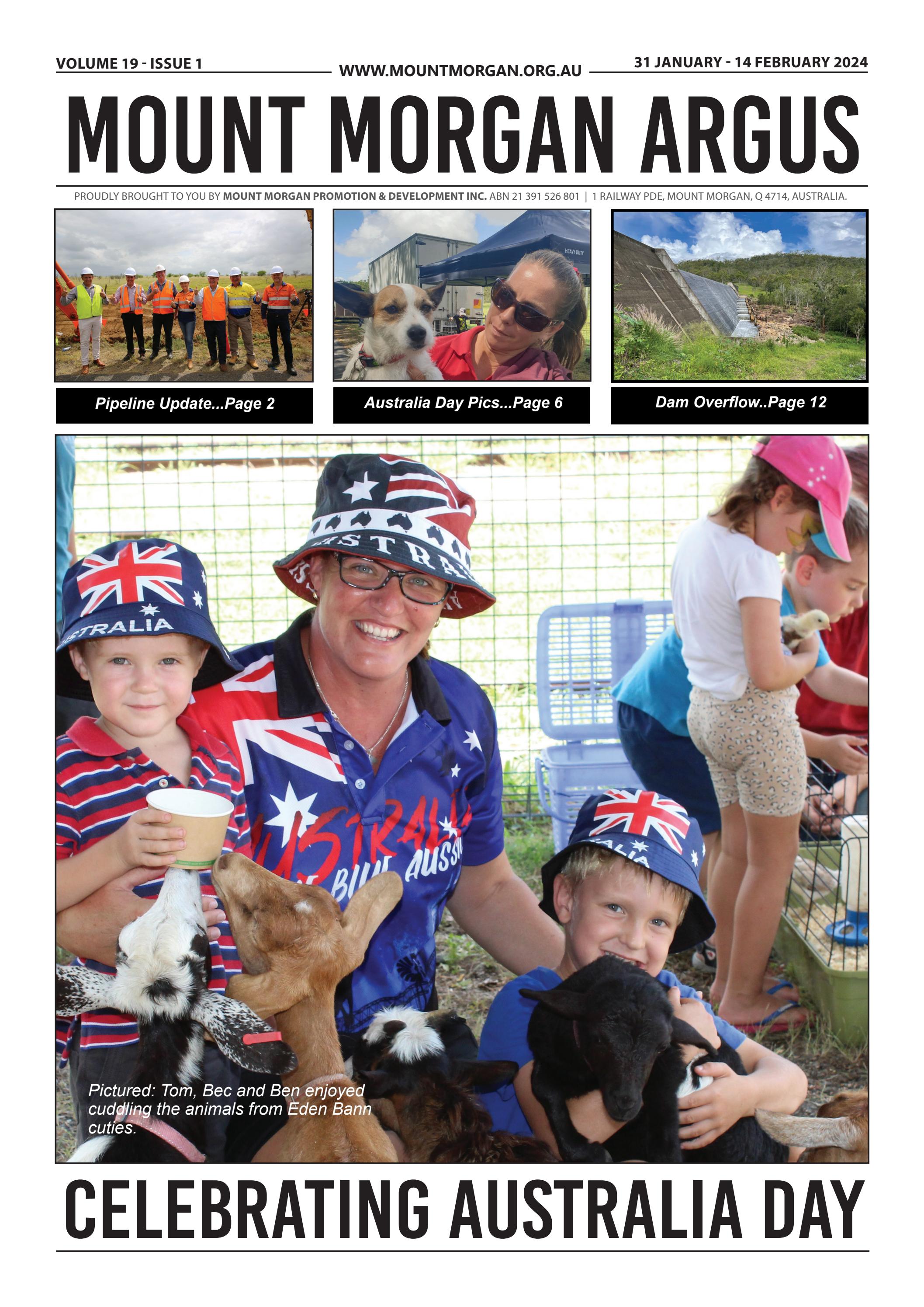 The Mount Morgan Argus Volume 19 Issue 1 by Mount Morgan Promotion and Development Inc. - Issuu