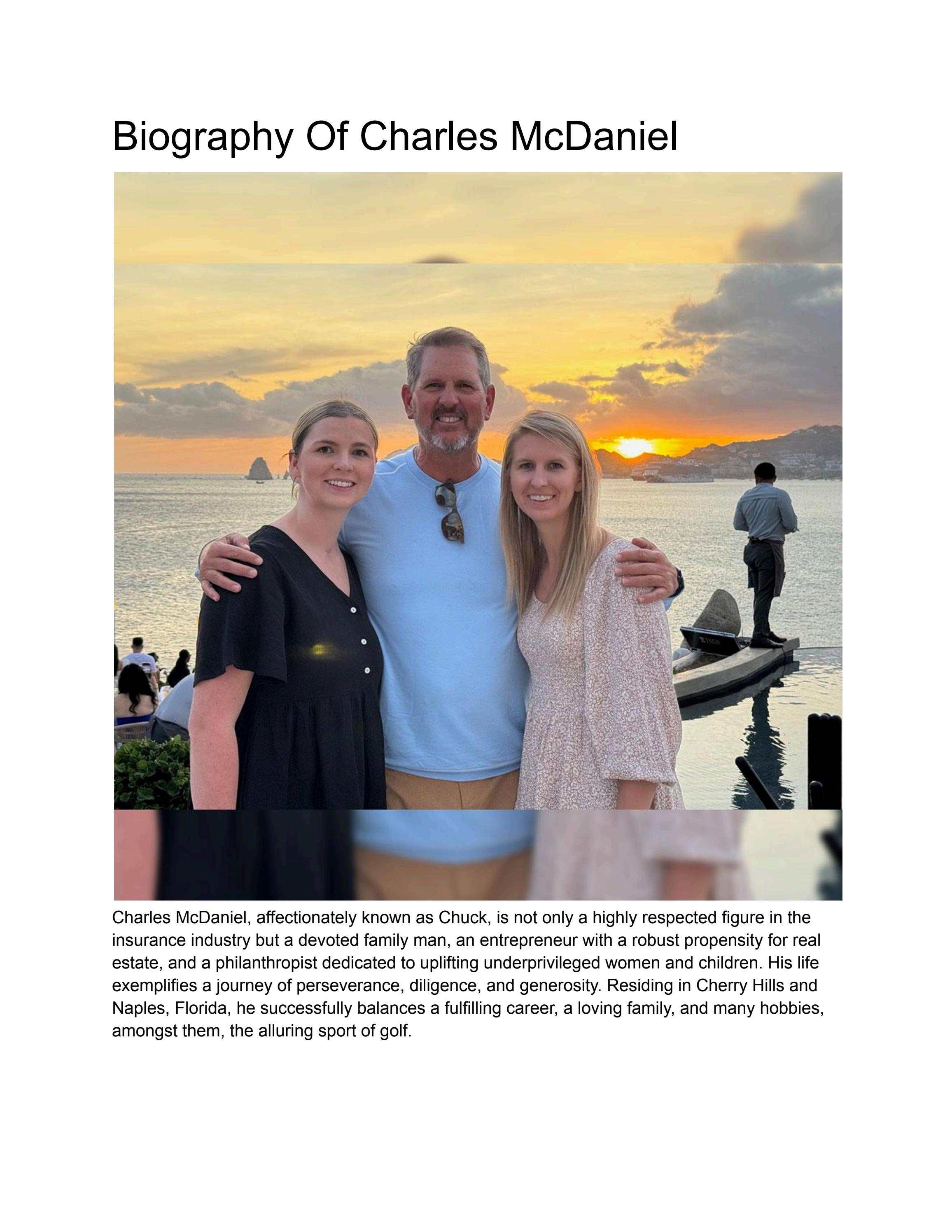 Biography Of Charles McDaniel by Charles McDaniel - Issuu