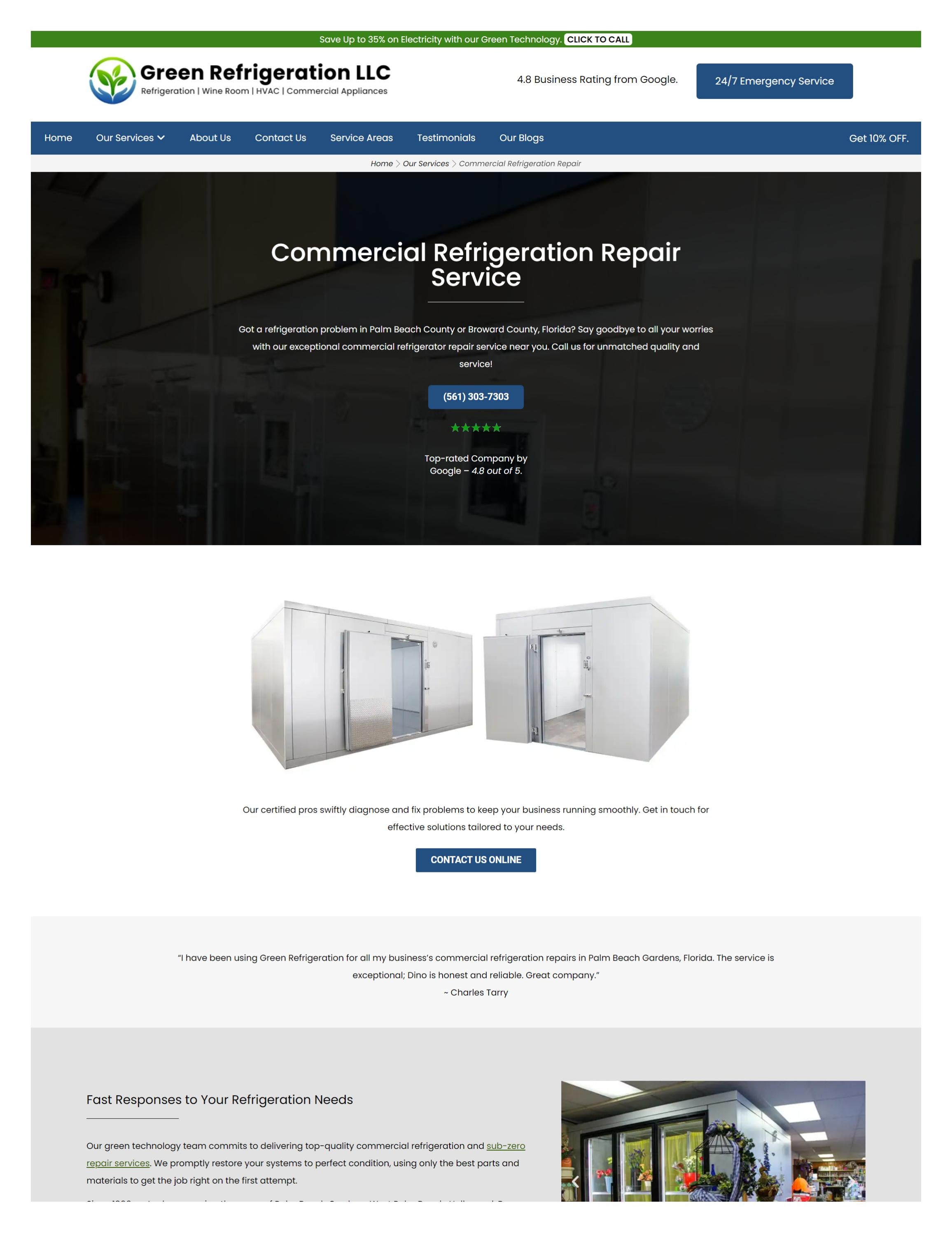 Solutions to Commercial Refrigeration Problems: Green Refrigeration LLC ...