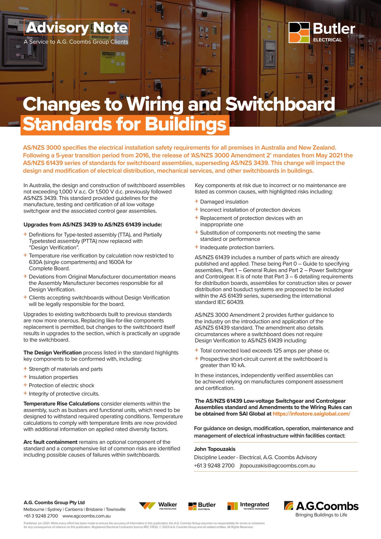 Advisory Note - Changes to Wiring and Switchboard Standards for ...