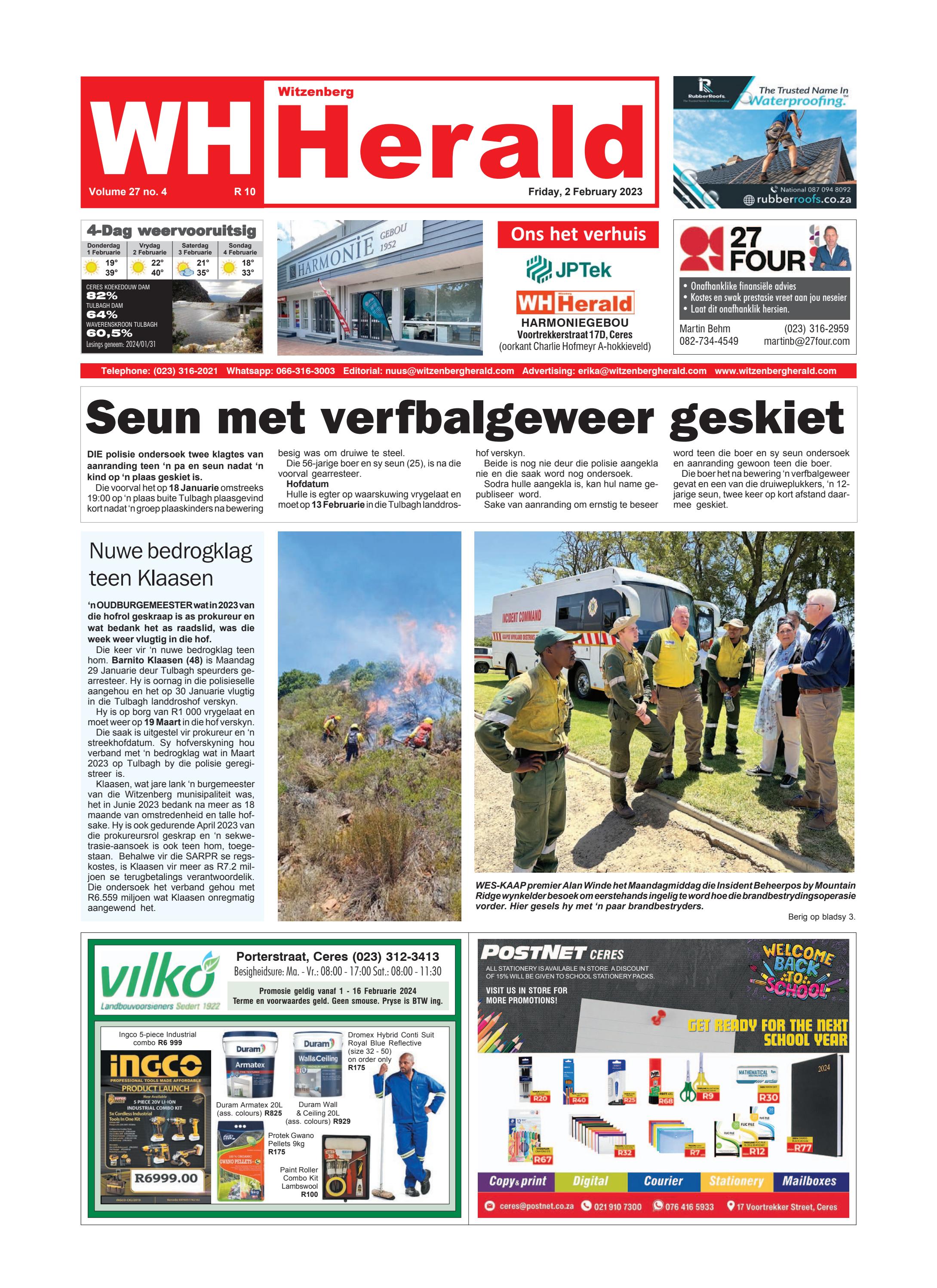 Witzenberg Herald Vol.27 no.4 (Online Weergawe) by Witzenberg Herald ...