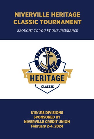 Niverville Clippers Heritage Classic Tournament U15/U18 Program ...
