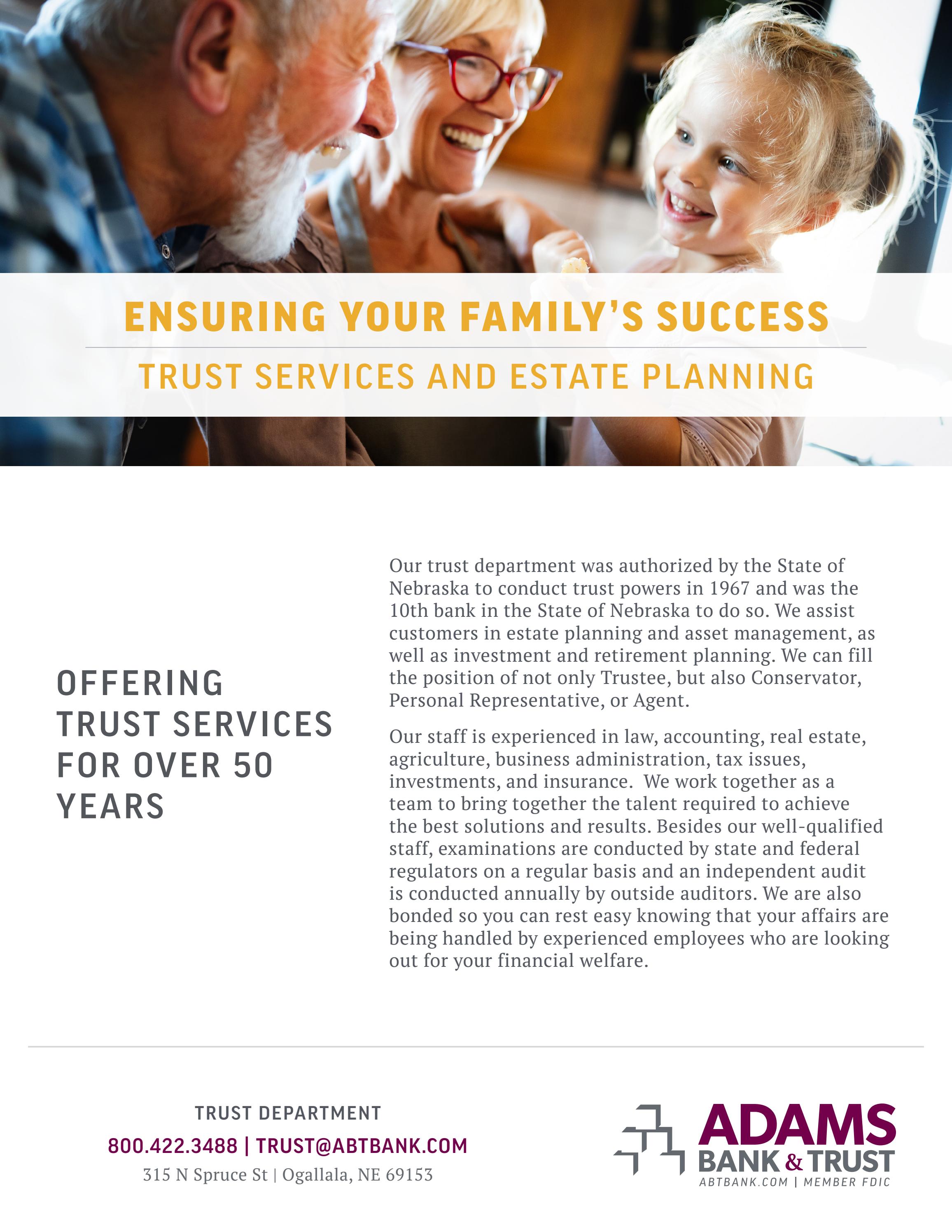 Trust Services by Adams Bank & Trust - Issuu