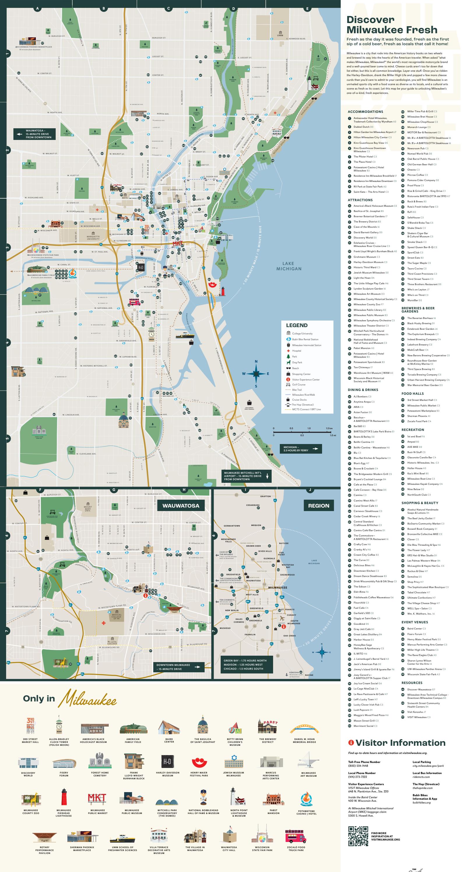 2024 Official Visitors Map by Visit Milwaukee - Issuu