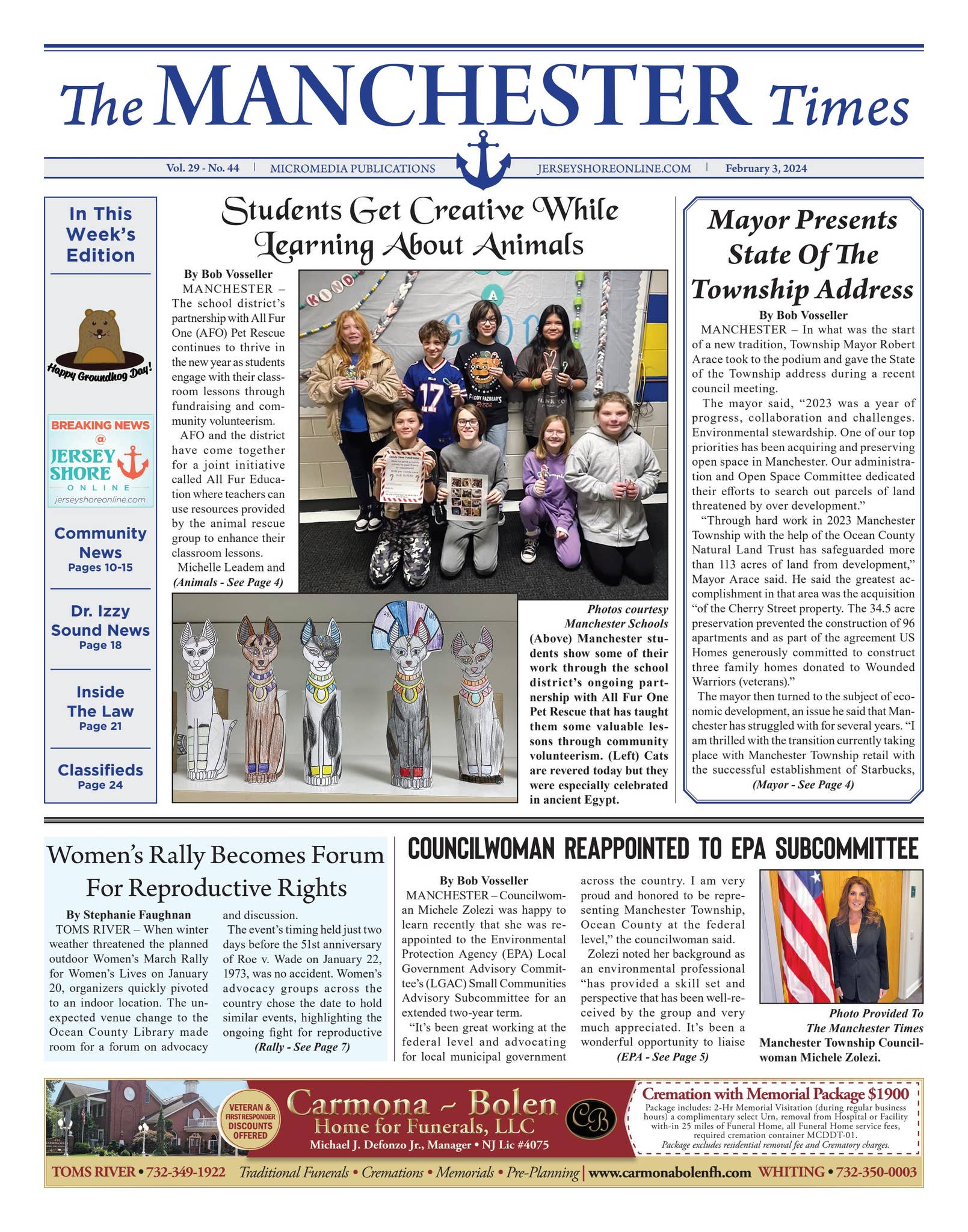 2024-02-03 - The Manchester Times by Jersey Shore Online - Issuu
