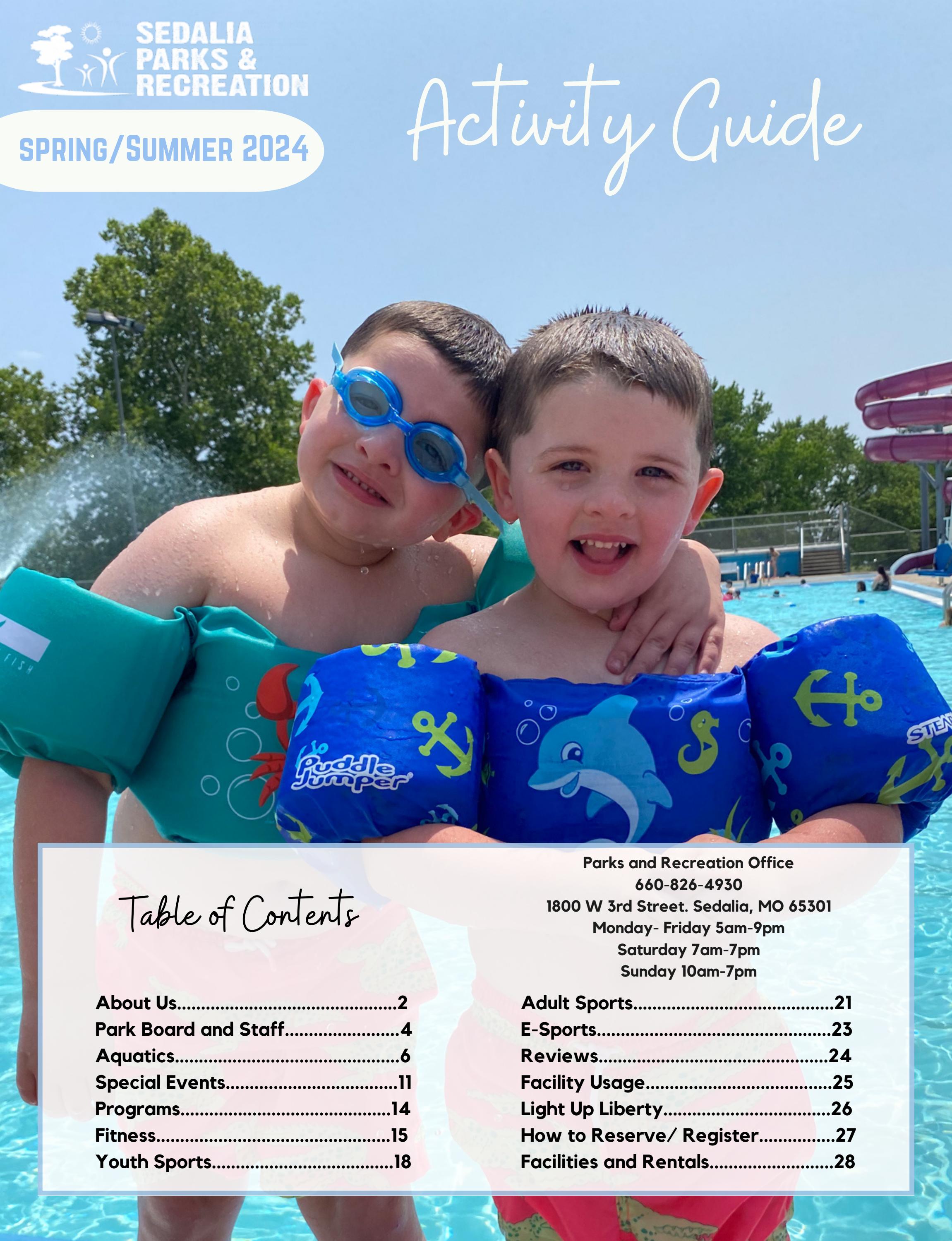 SPR Spring / Summer 2024 Program Guide by sedaliaparksrec - Issuu