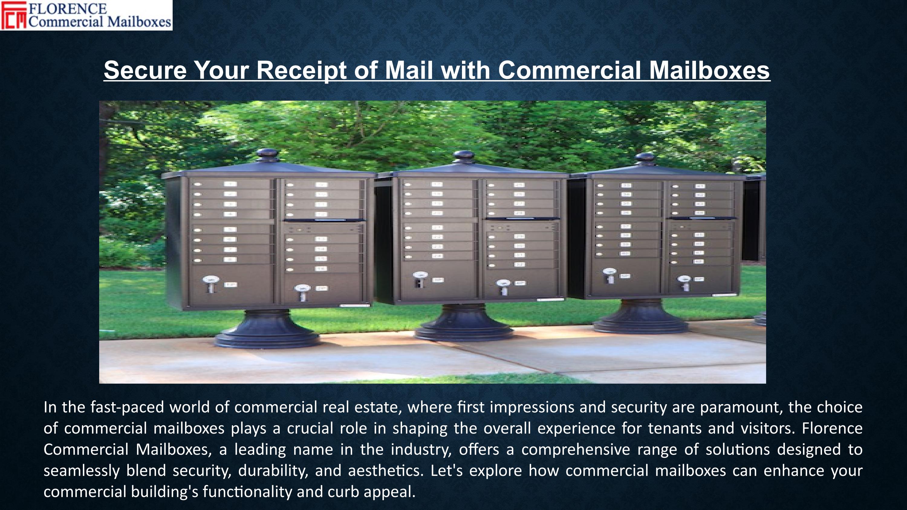 Secure Your Receipt of Business Mail with Commercial Mailboxes by ...