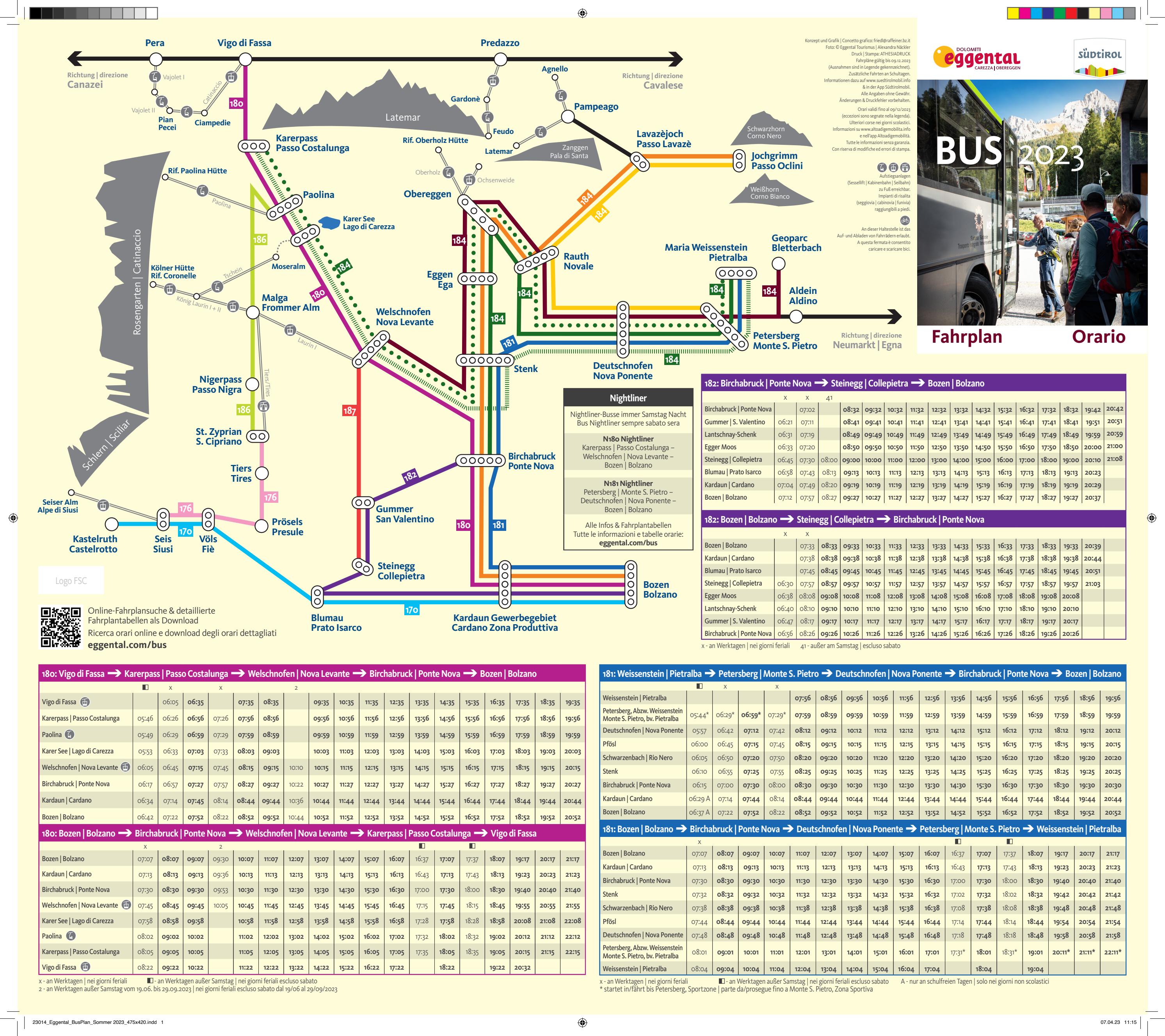 Busfahrplan Sommer 2023 by eggental - Issuu