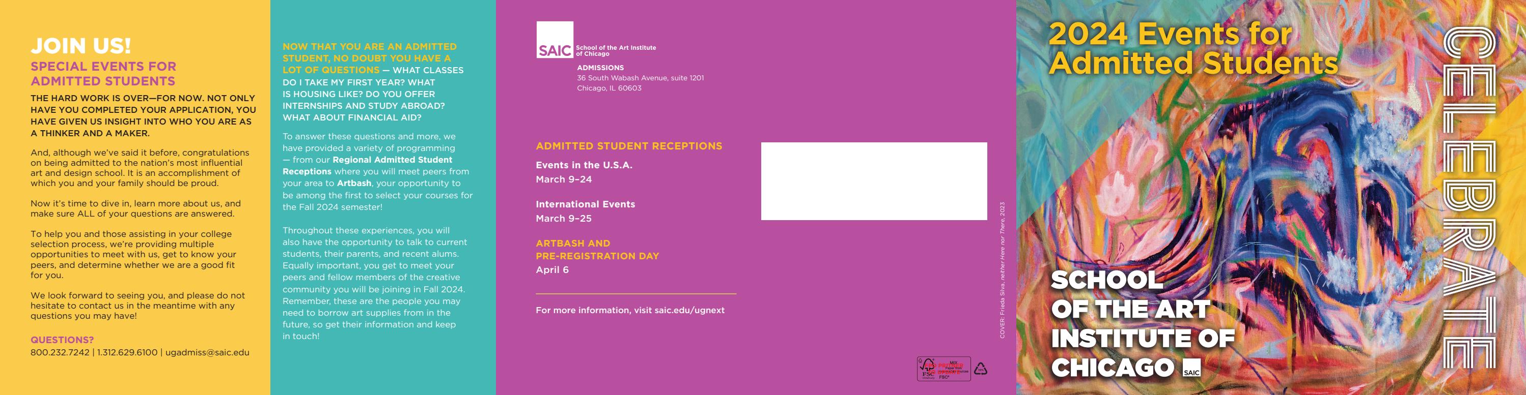 Admitted Student Receptions 2024 by School of the Art Institute of ...