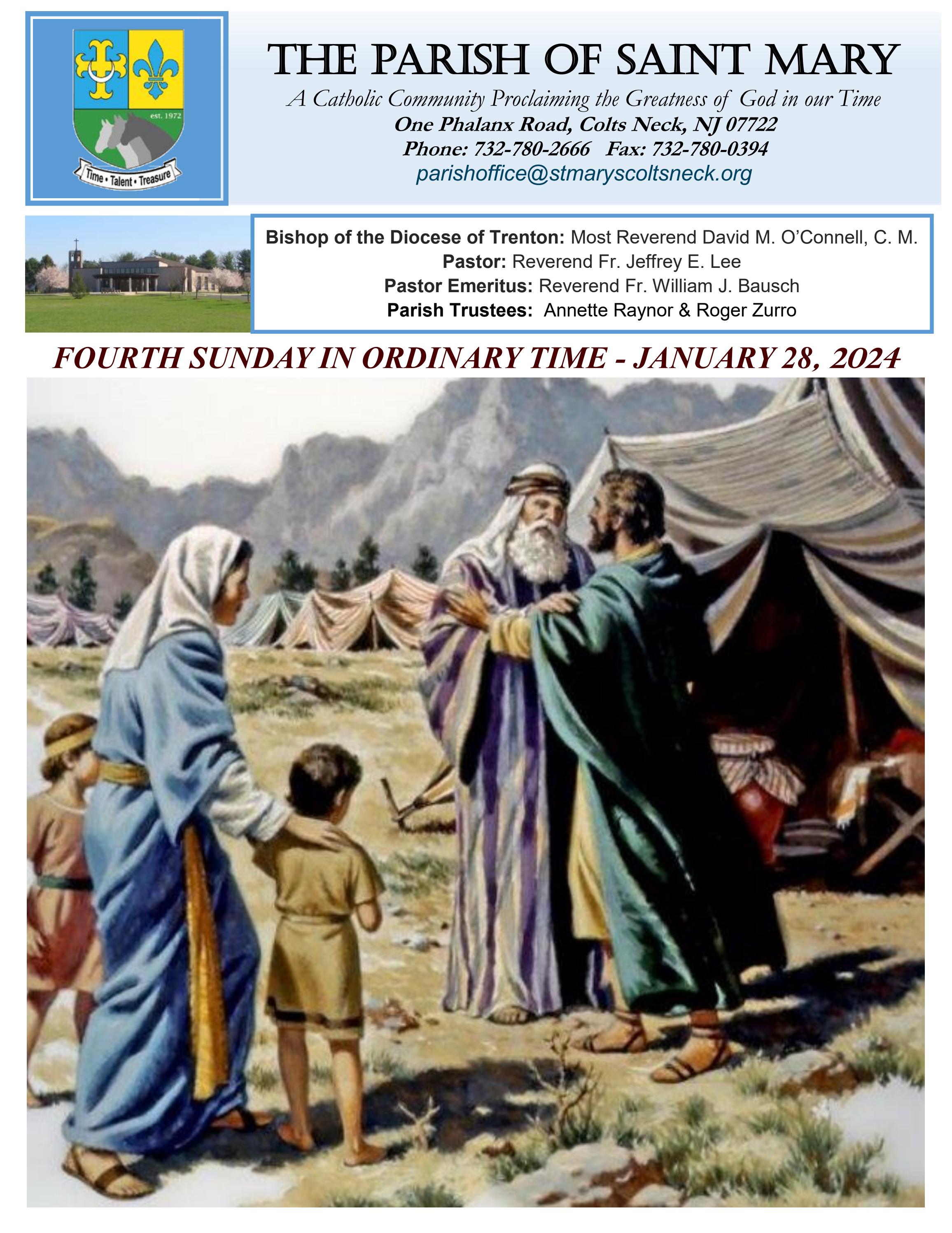 January 28, 2024 - Fourth Sunday in Ordinary Time by The Parish of Saint Mary - Issuu