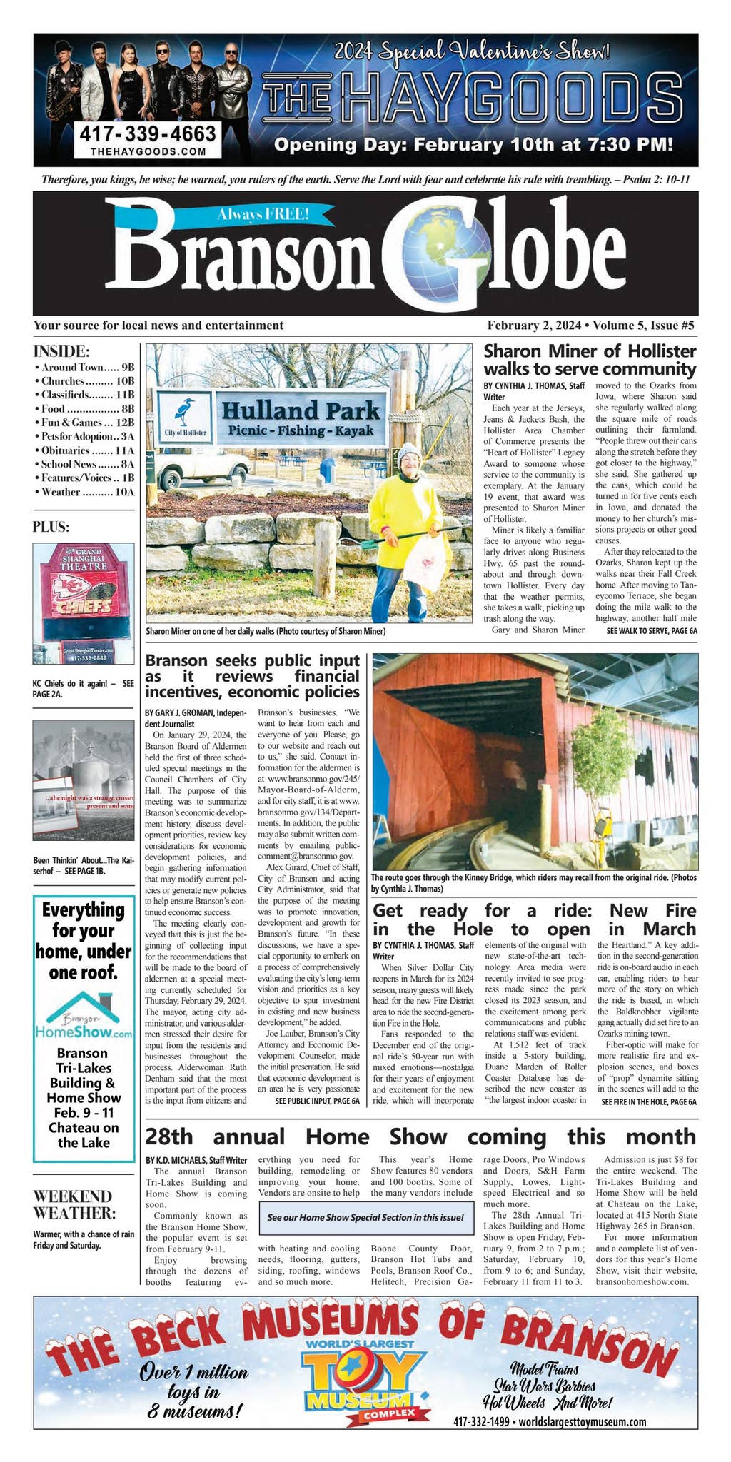 Branson Globe, February 2, 2024 by bransonglobe - Issuu