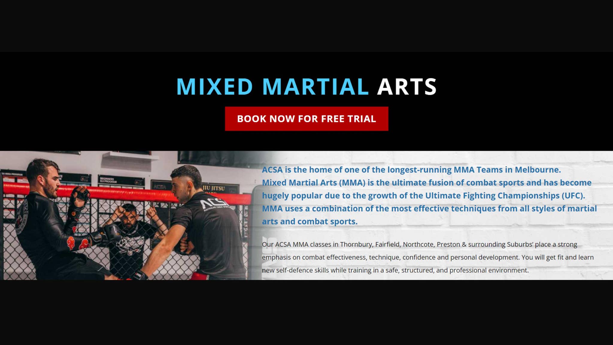 Mixed Martial Arts - ACSA Melbourne by acsa melbourne - Issuu