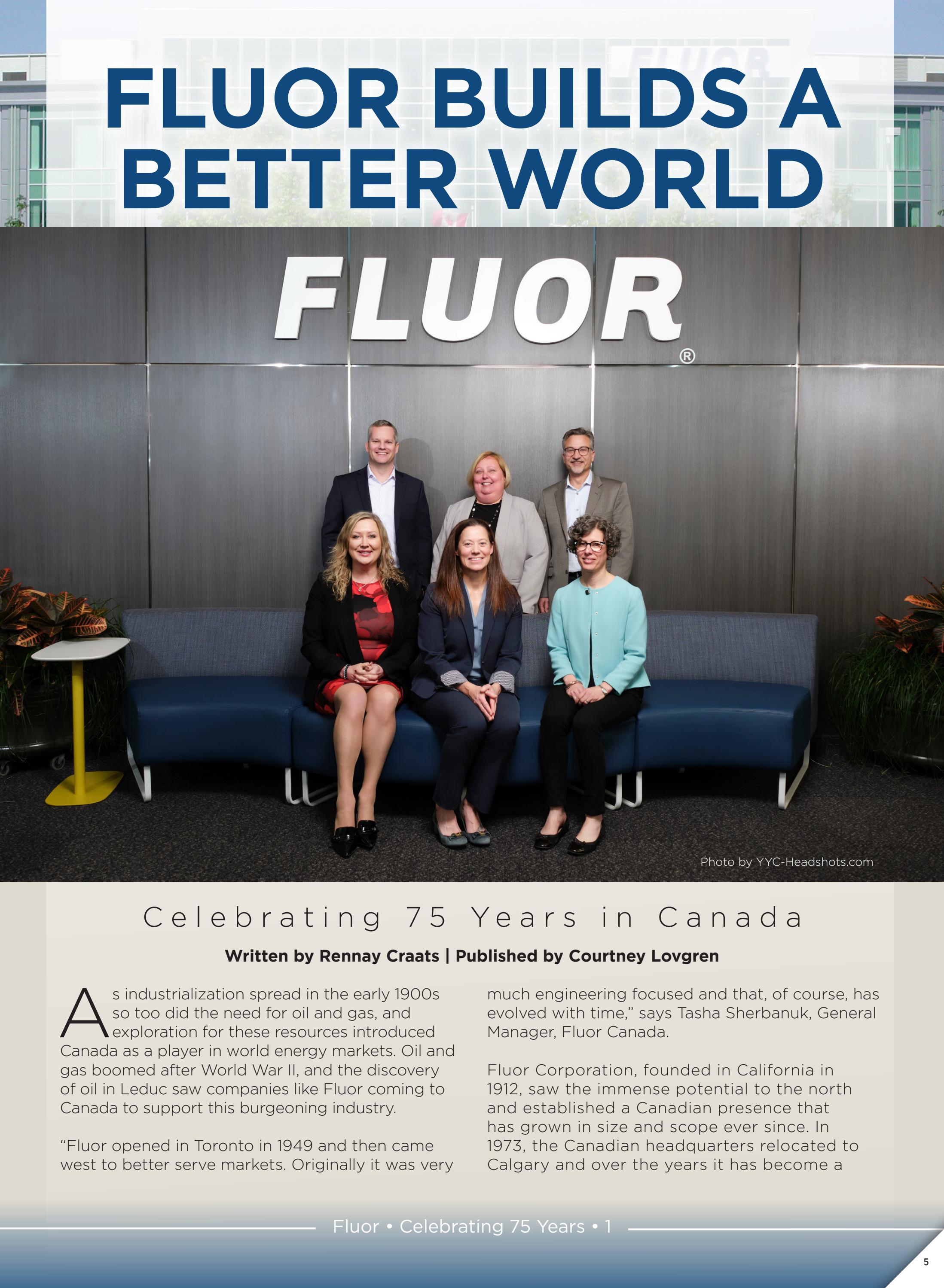 Fluor - Celebrating 75 Years by Business in Edmonton Magazine - Issuu