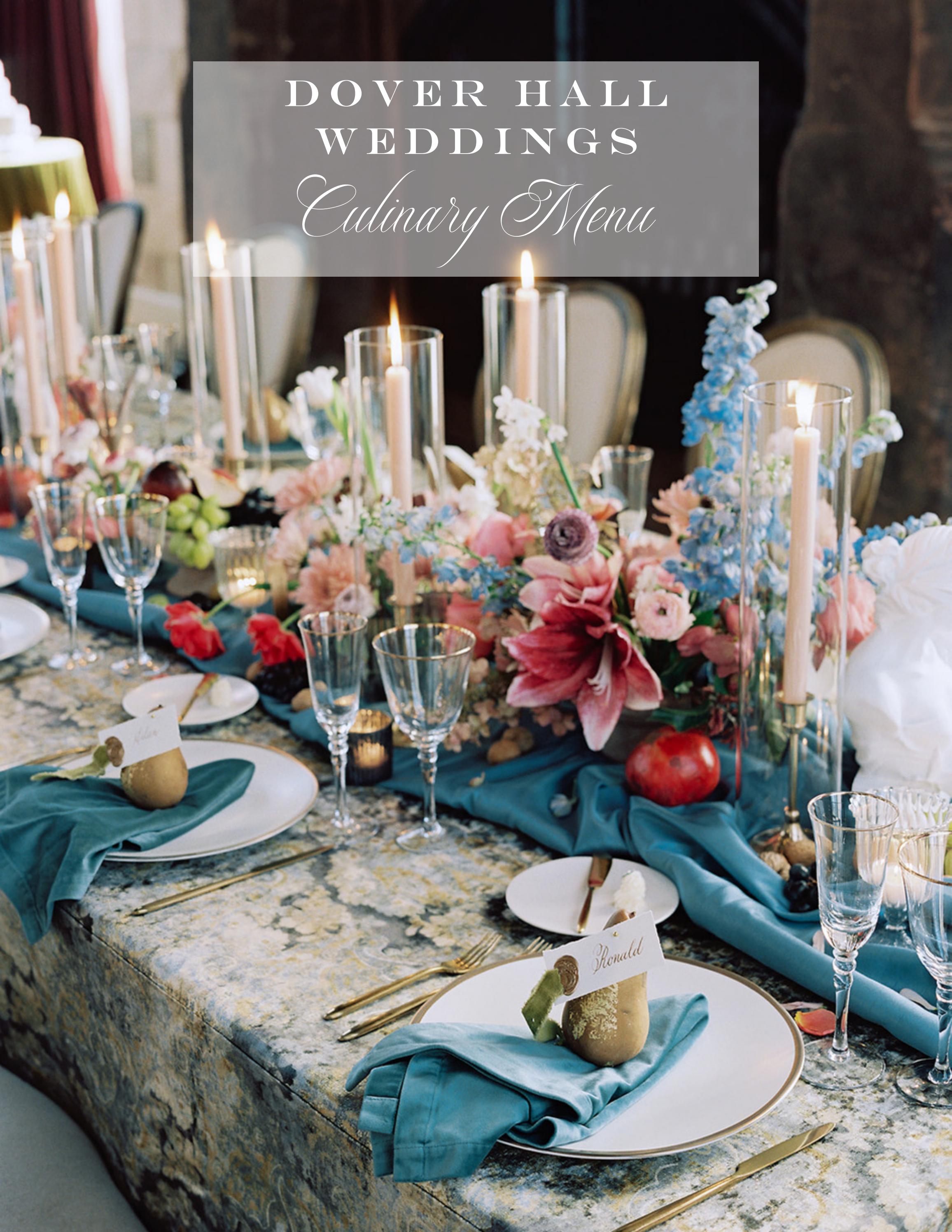 Culinary Menu - Dover Hall Weddings by Dover Hall - Issuu