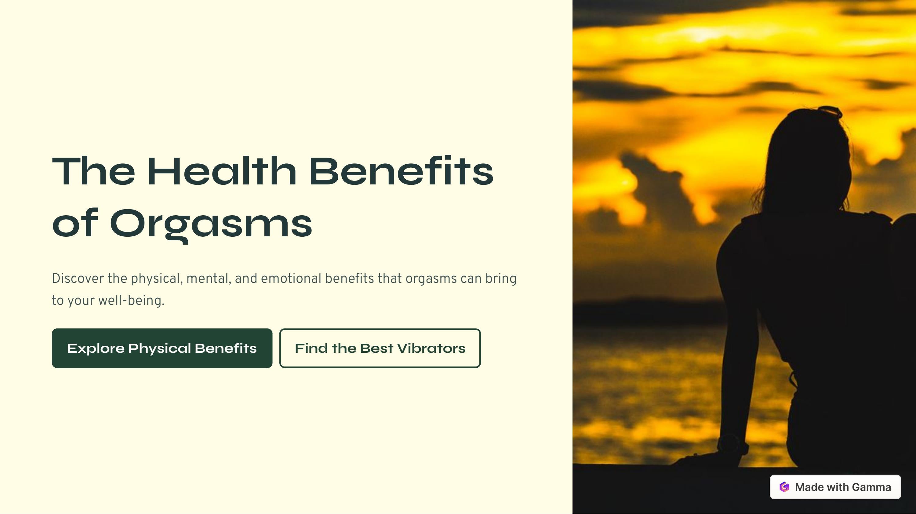 Exploring the Hidden Health Benefits of Orgasms and Guide to the Best ...