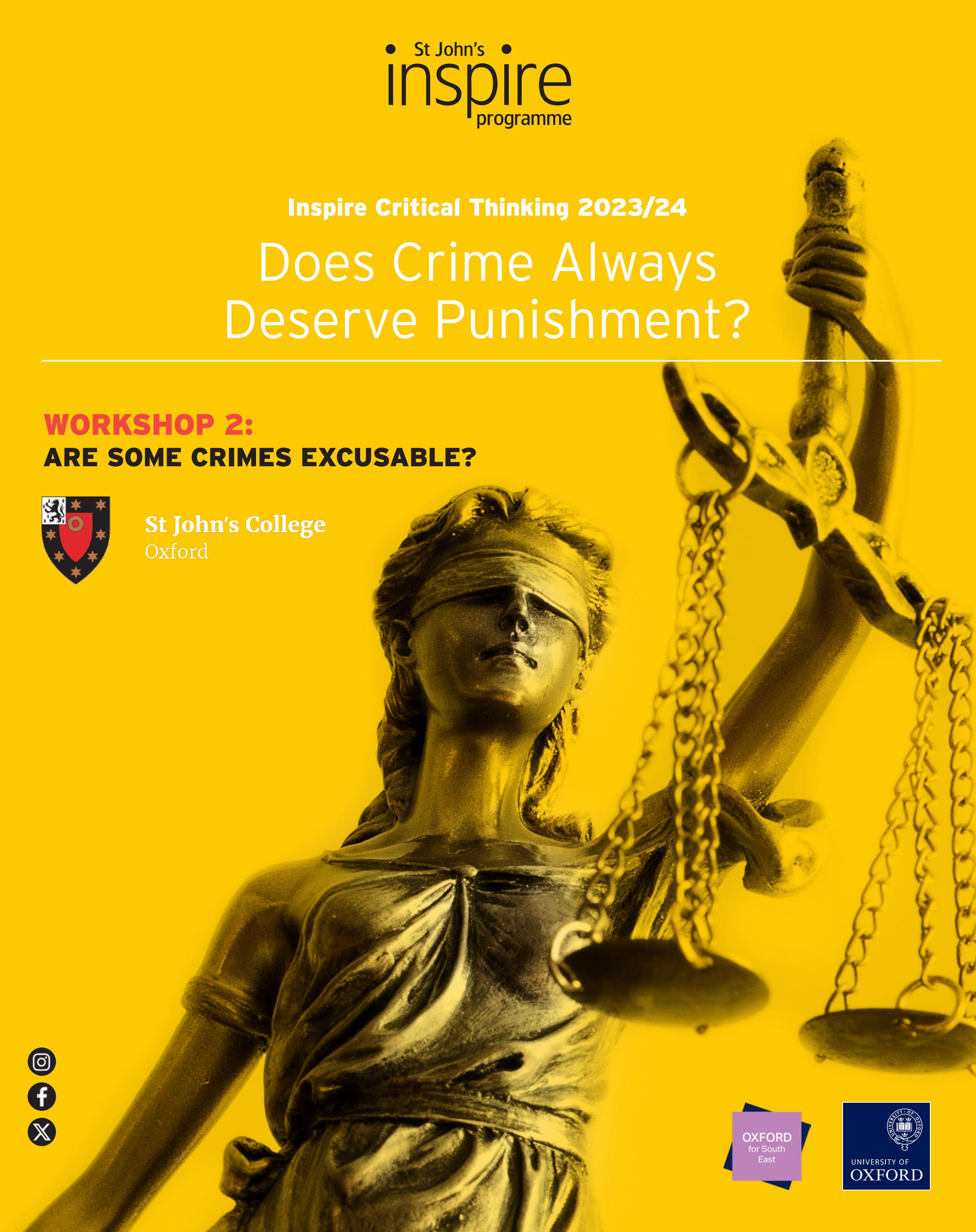 Inspire Critical Thinking Workshop 2: Are some crimes excusable? by ...