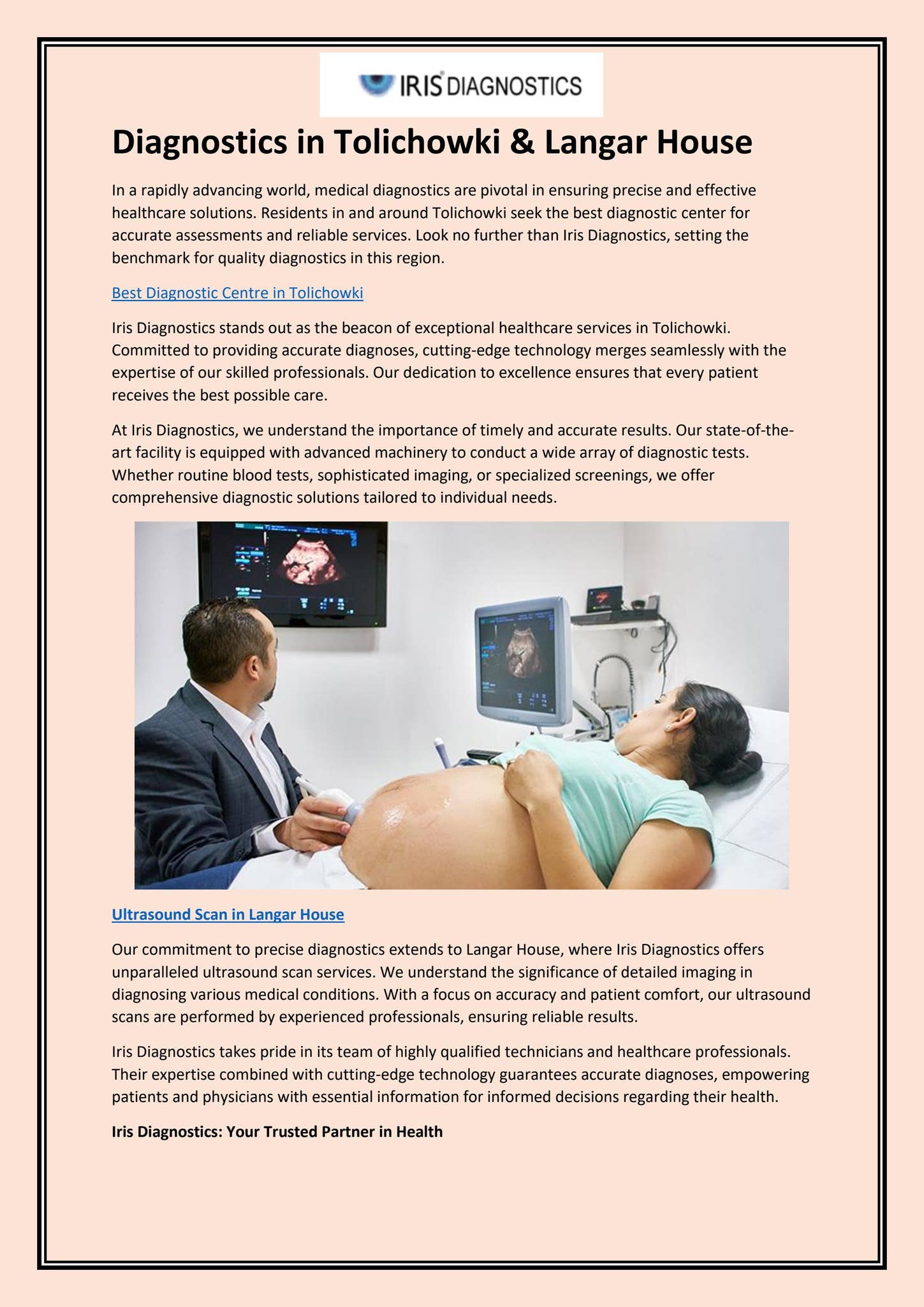 Diagnostics in Tolichowki & Langar House by irisdiagnostics - Issuu