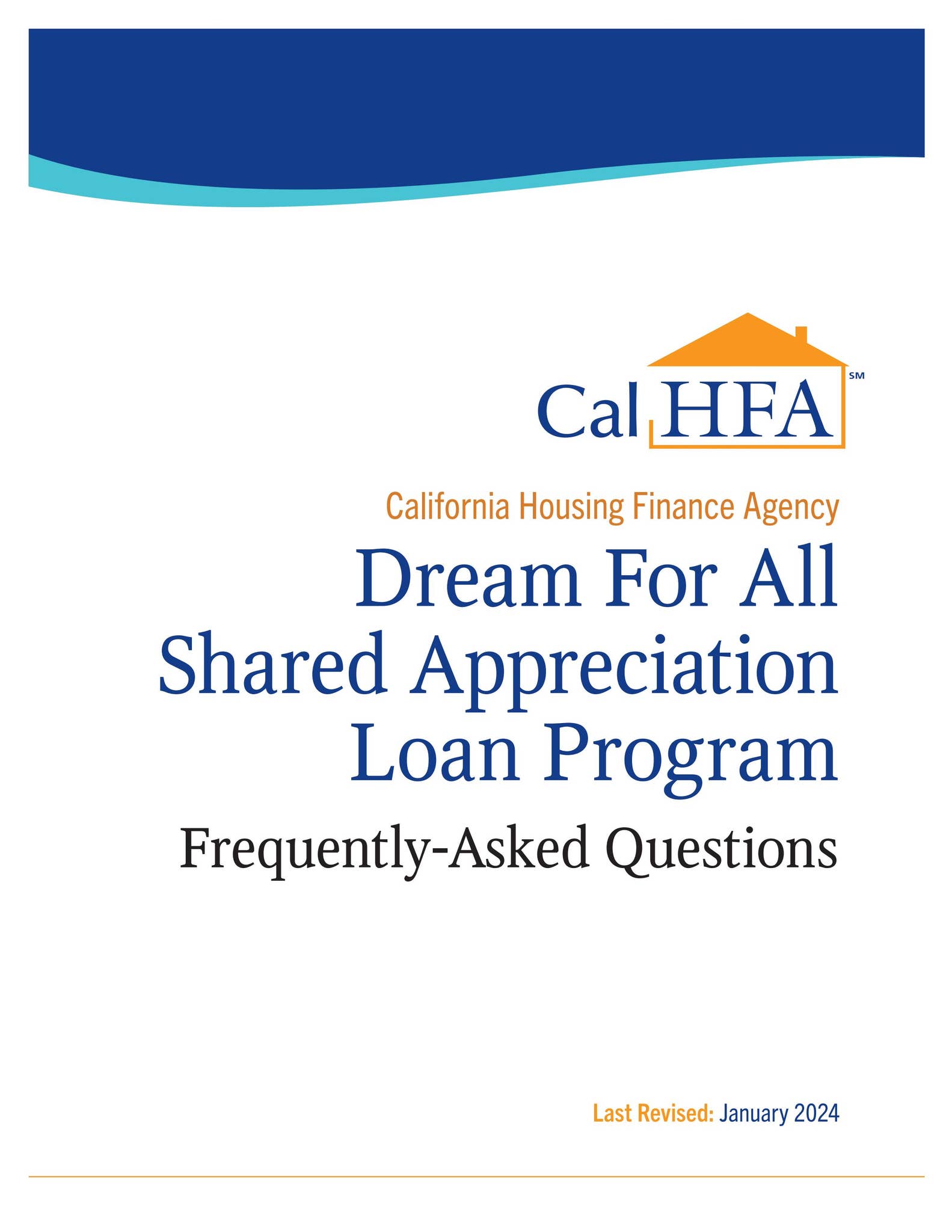 CalHFA Dream For All Shared Appreciation Loan Program FAQs by Urban ...