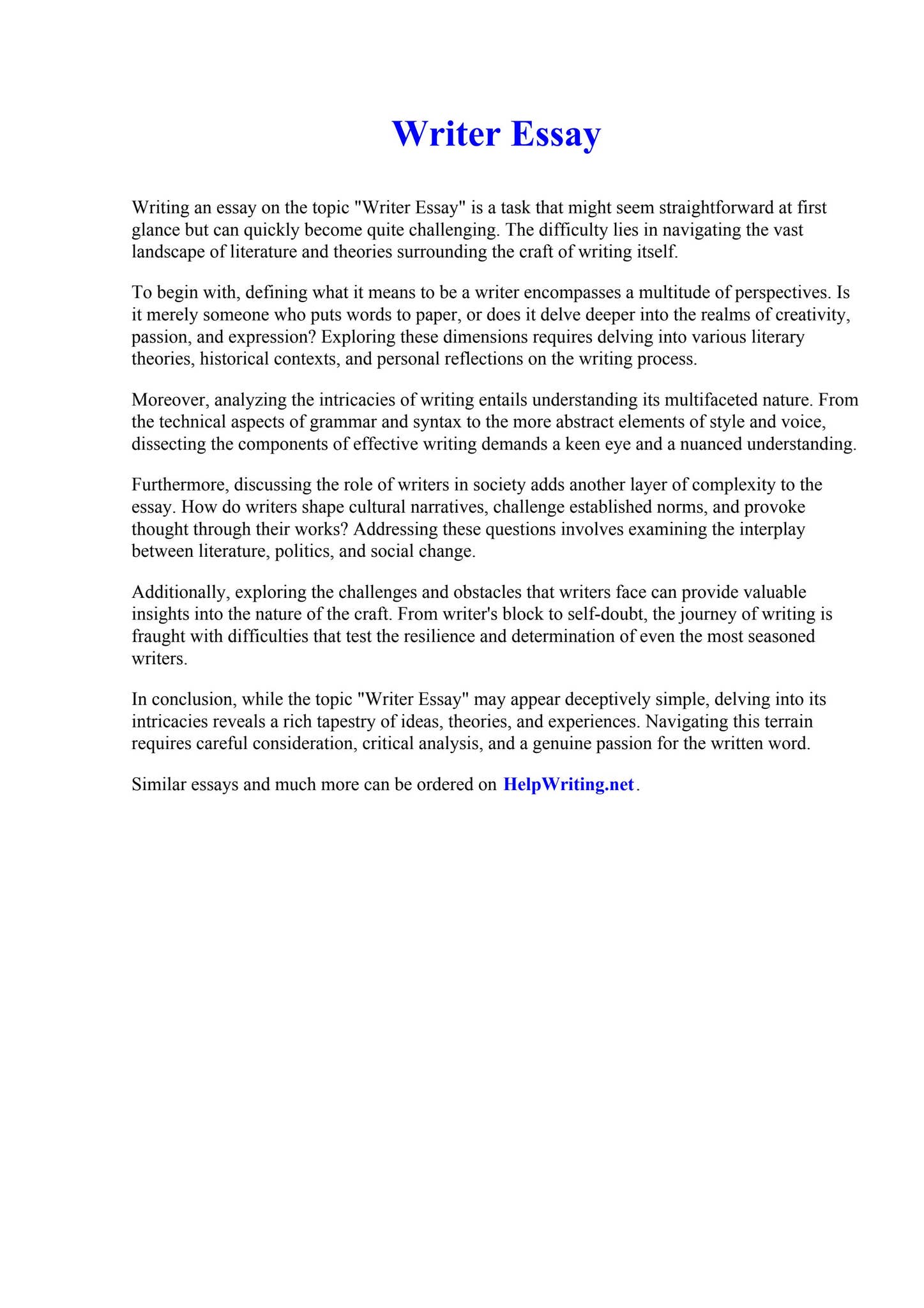 Writer Essay by Essay Writing Company Reviews - Issuu