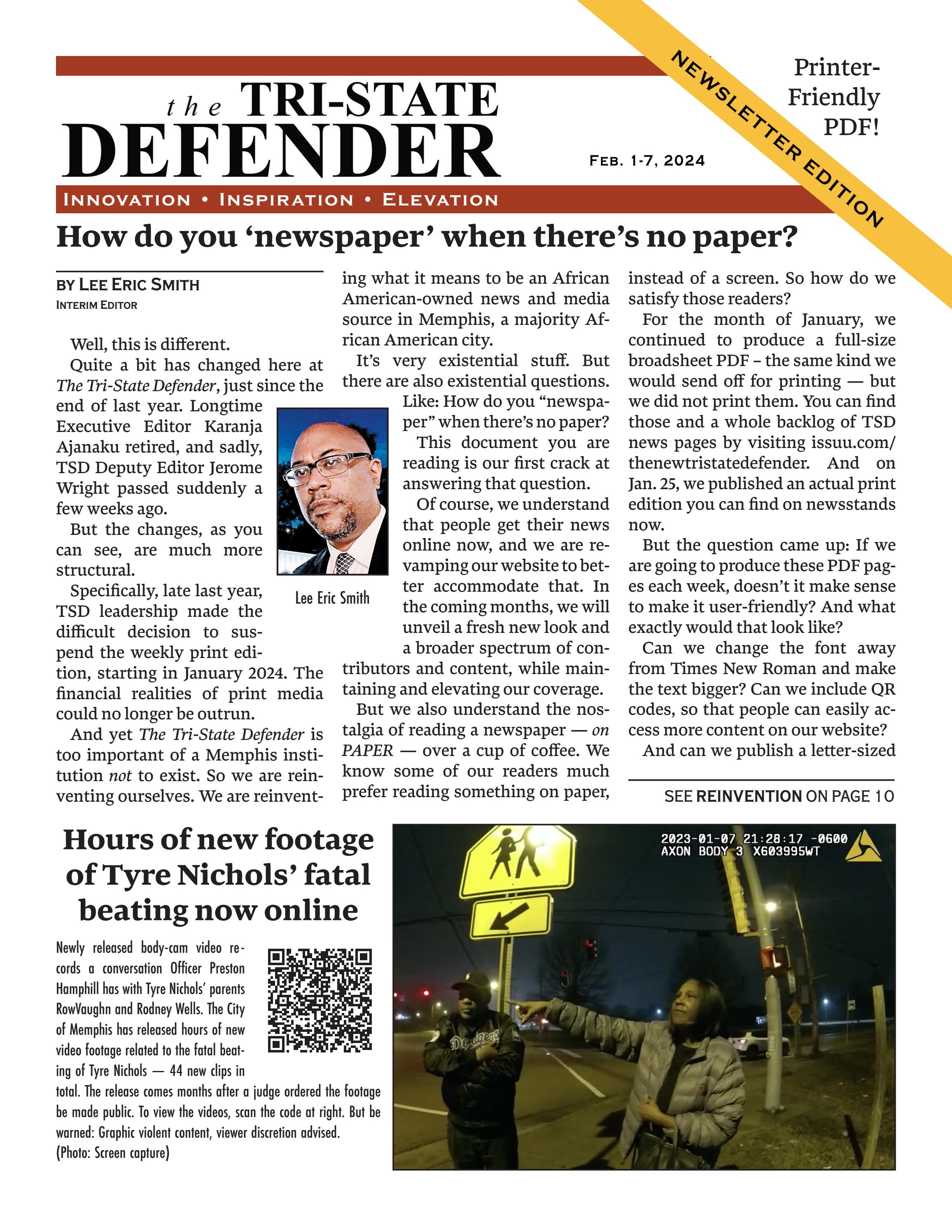 The Tri-State Defender (Newsletter Edition) - February 1-7, 2024 by The ...