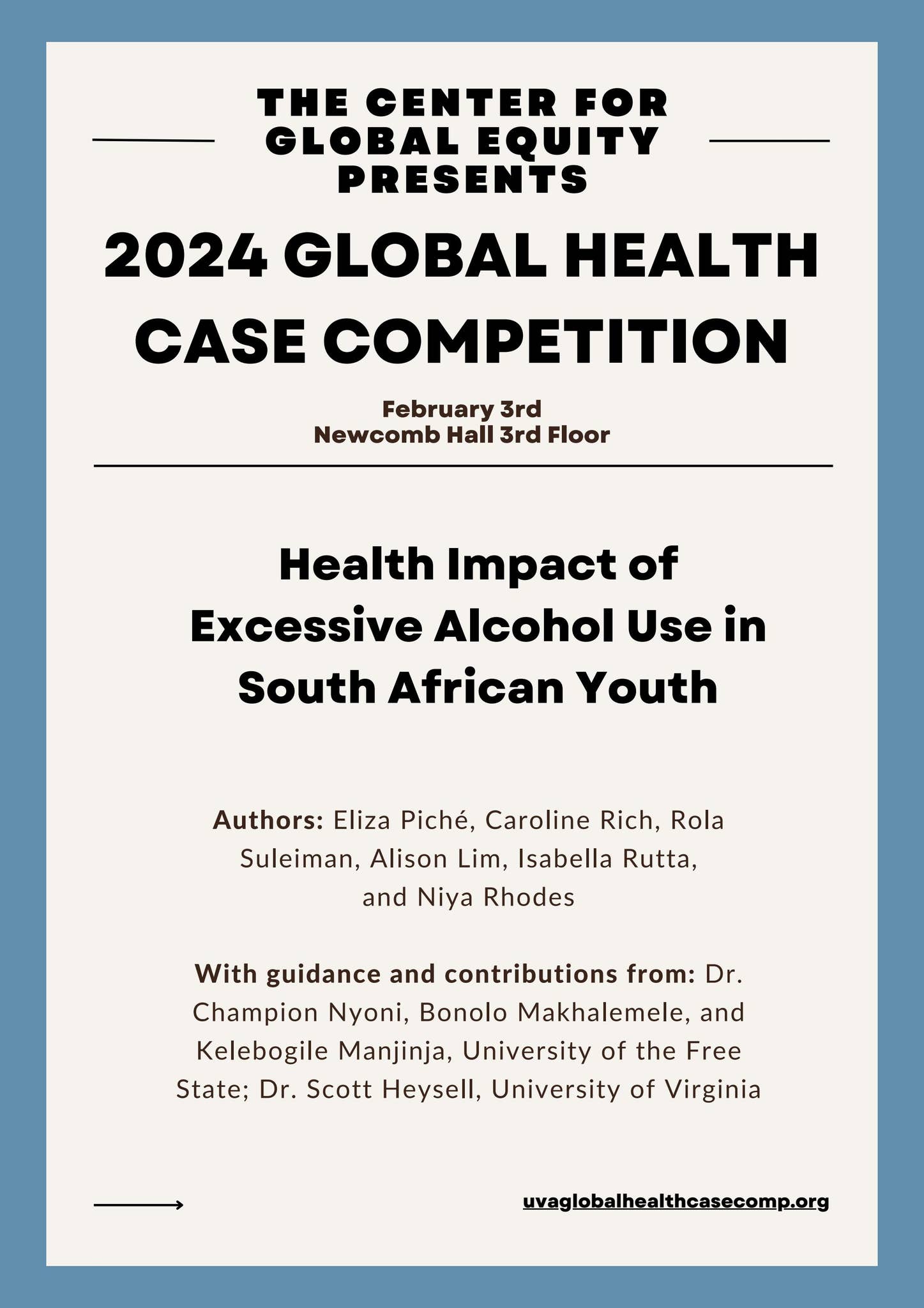 2024 Global Health Case Competition Program by CGHE - Issuu