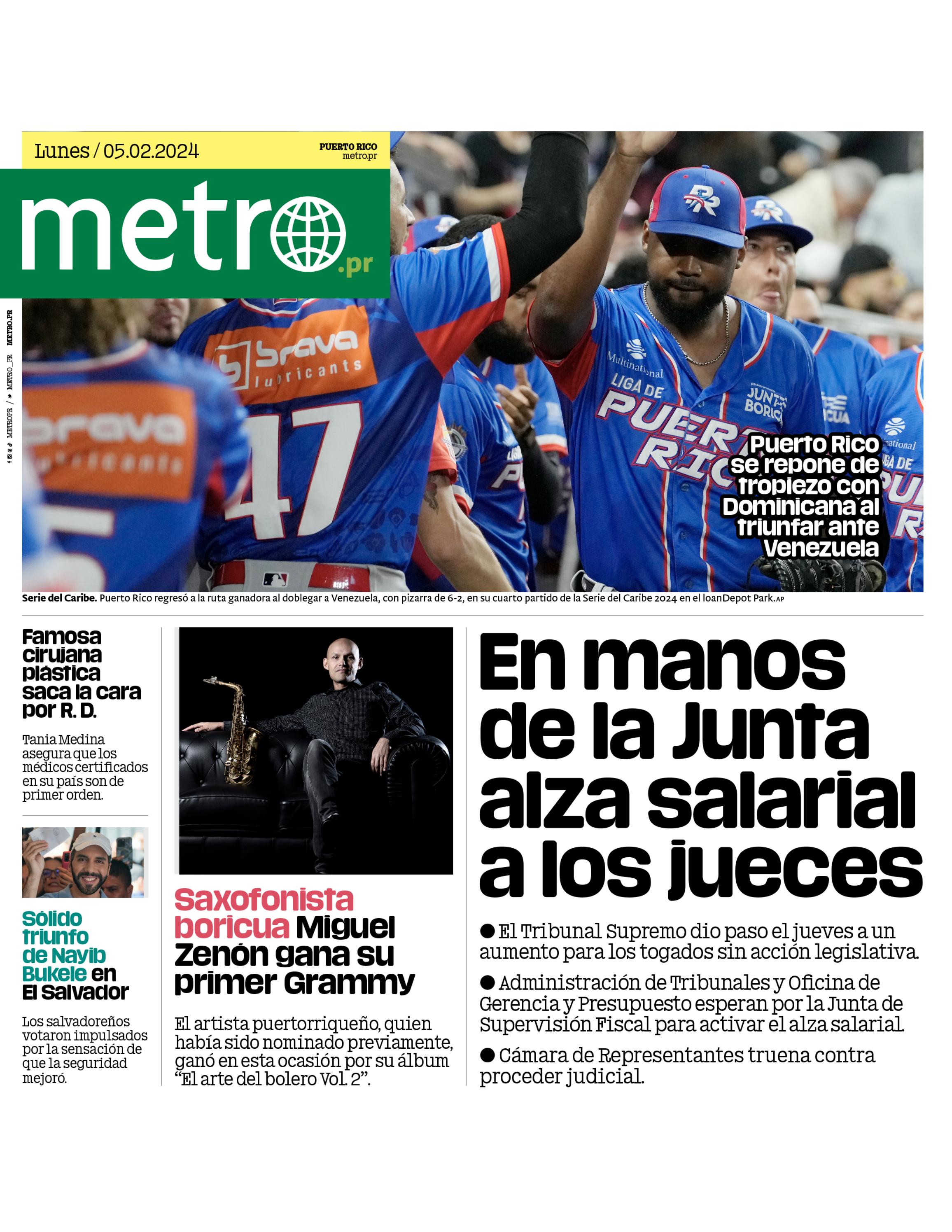 SJU20240205Portada by Metro Puerto Rico - Issuu