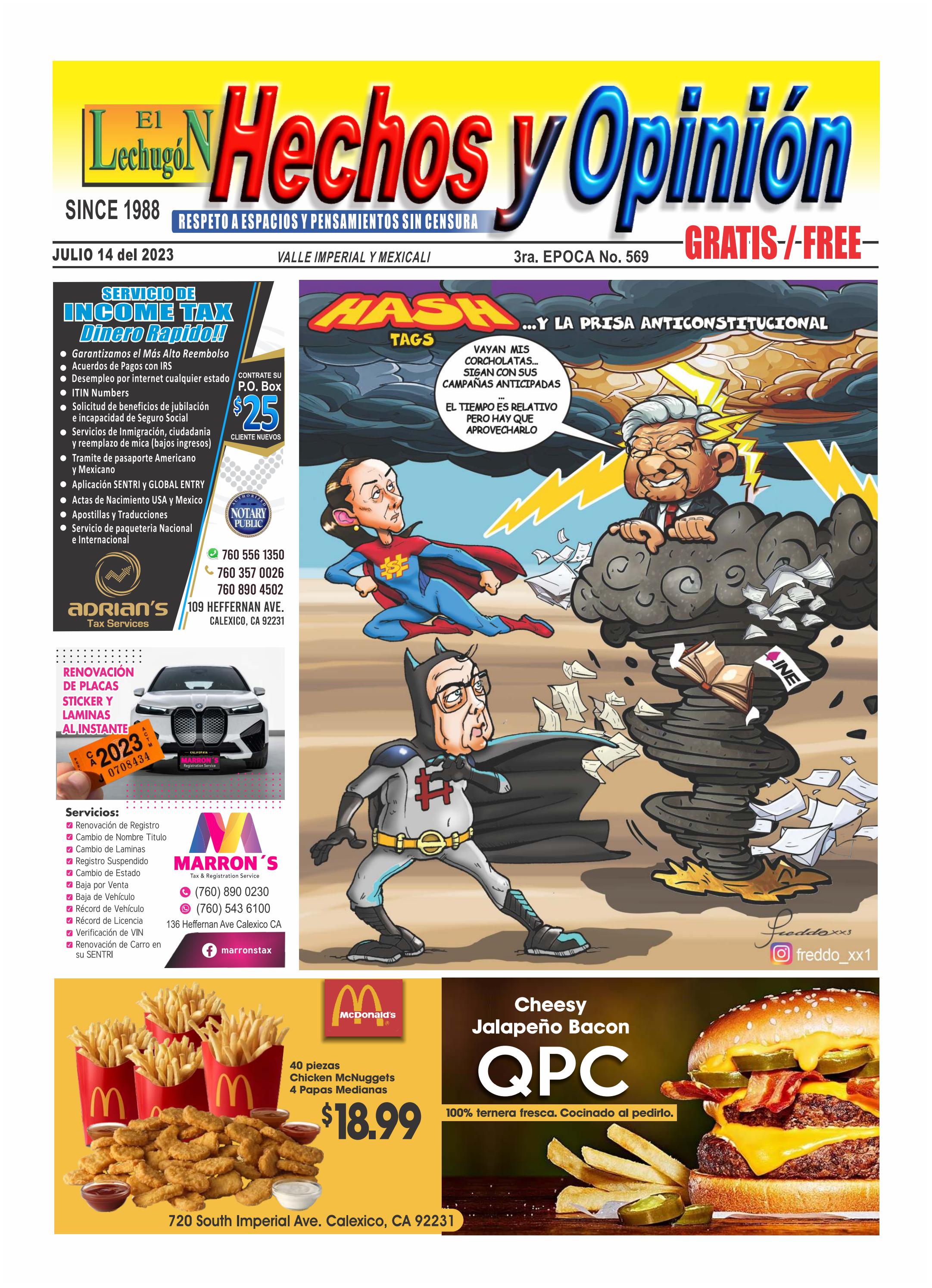 Revista Hechos y Opinion #569 by HECHOSYOPINION ELLECHUGON - Issuu
