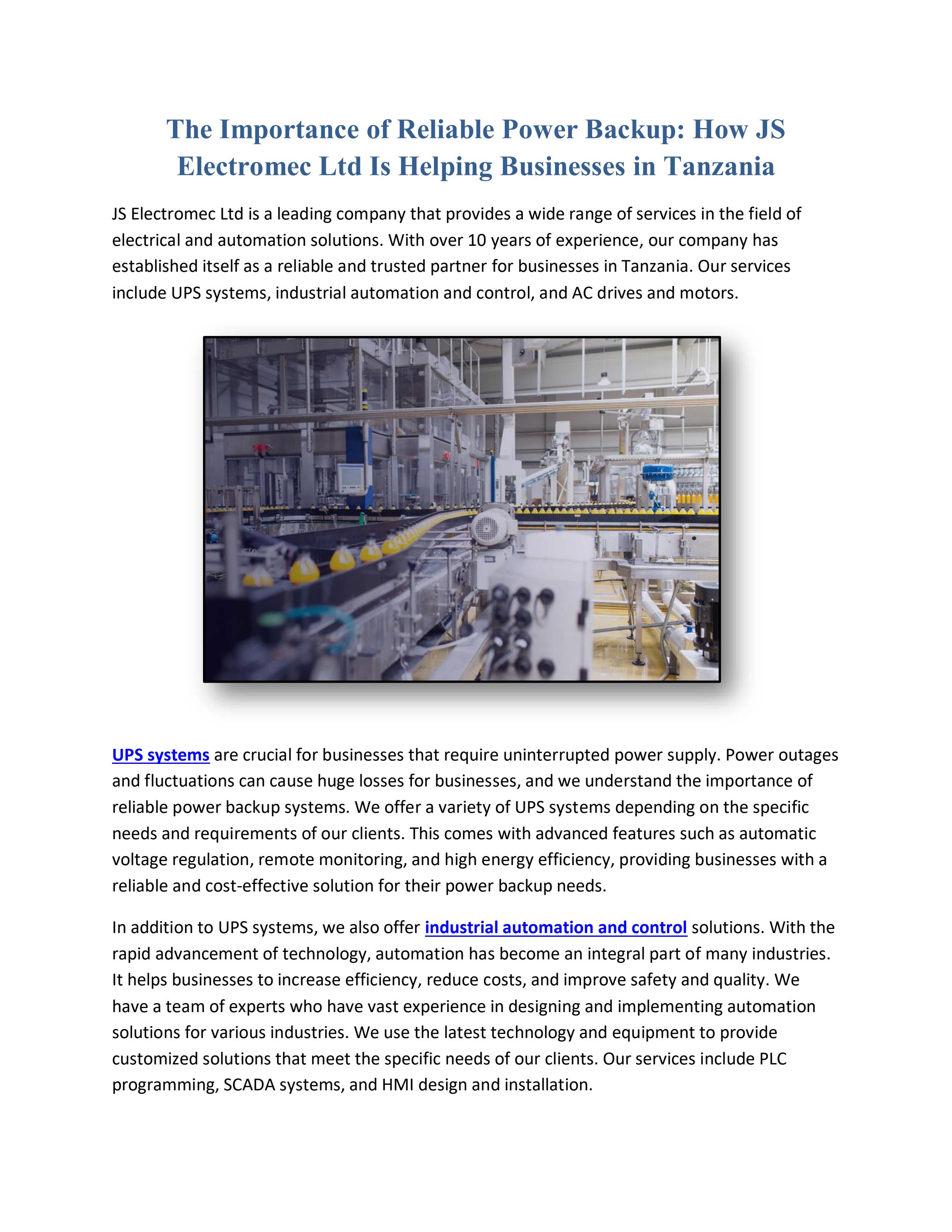 JS Electromec ltd by JS Electromec LTD - Issuu