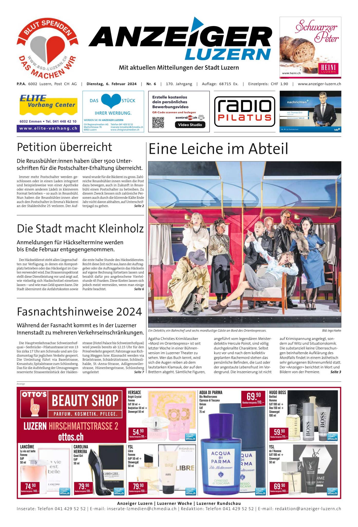 Anzeiger Luzern 6 / 6.2.2024 by Anzeiger-Luzern - Issuu