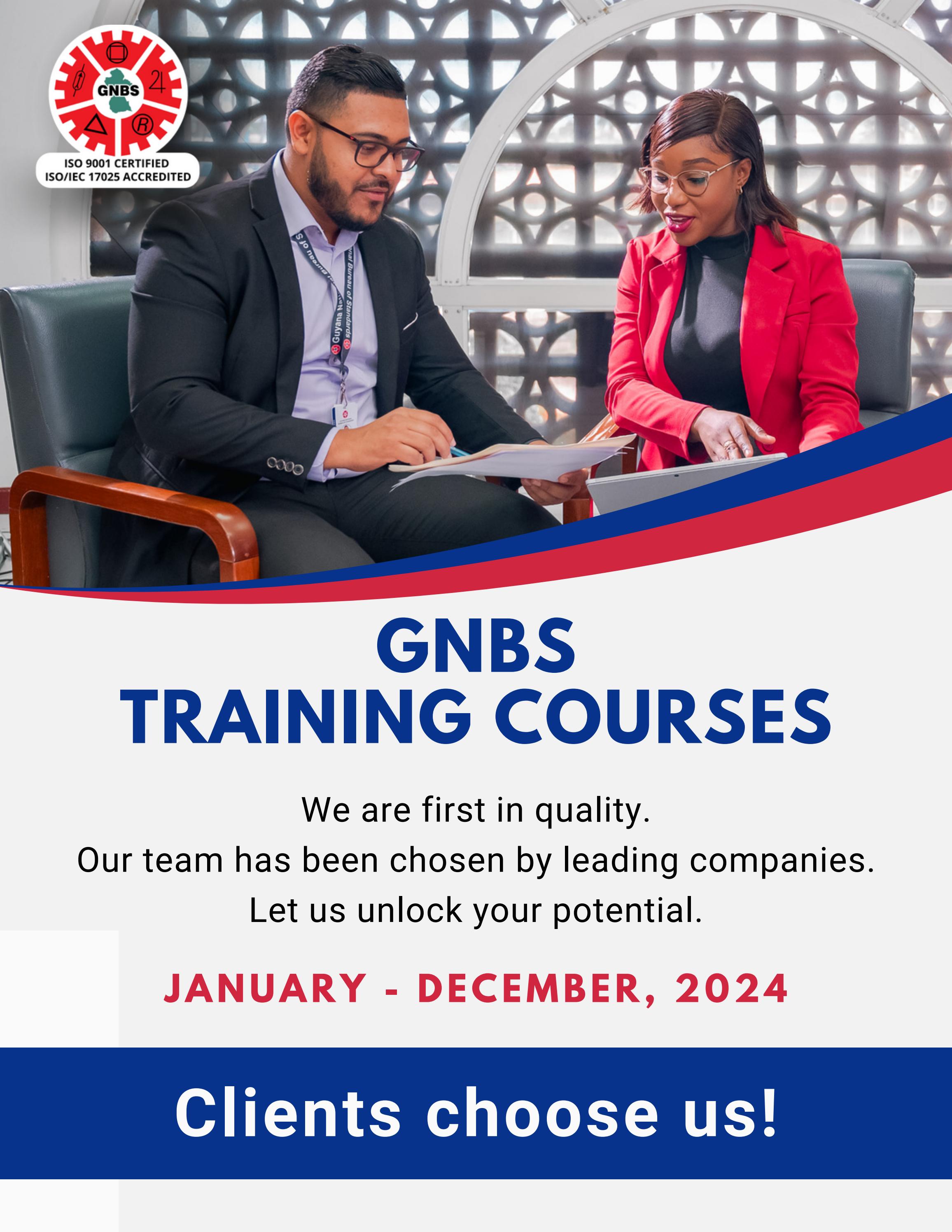 GNBS TRAINING CATALOGUE 2024 by Guyana National Bureau of Standards - Issuu