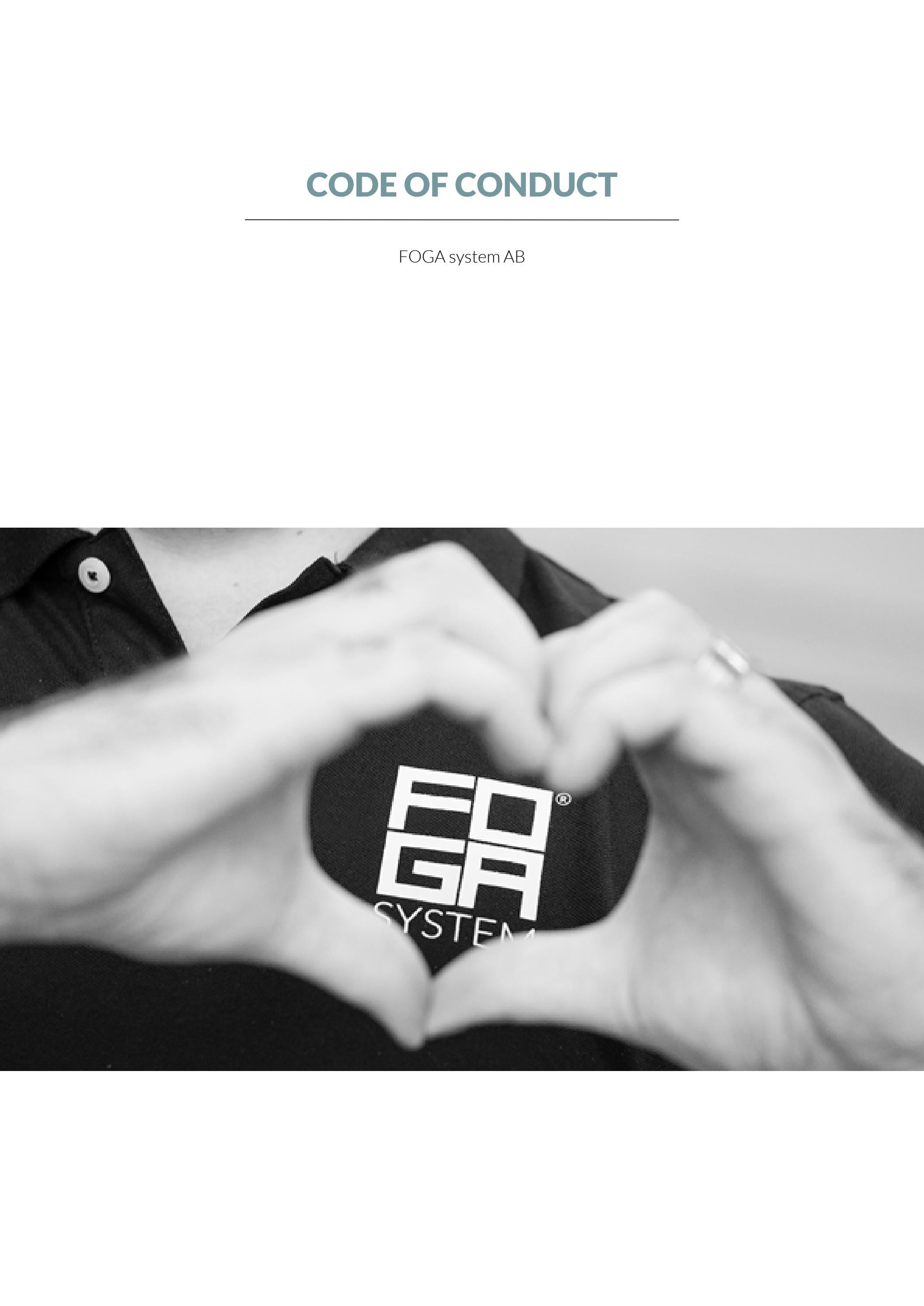 FOGA Code of conduct by Foga System AB - Issuu