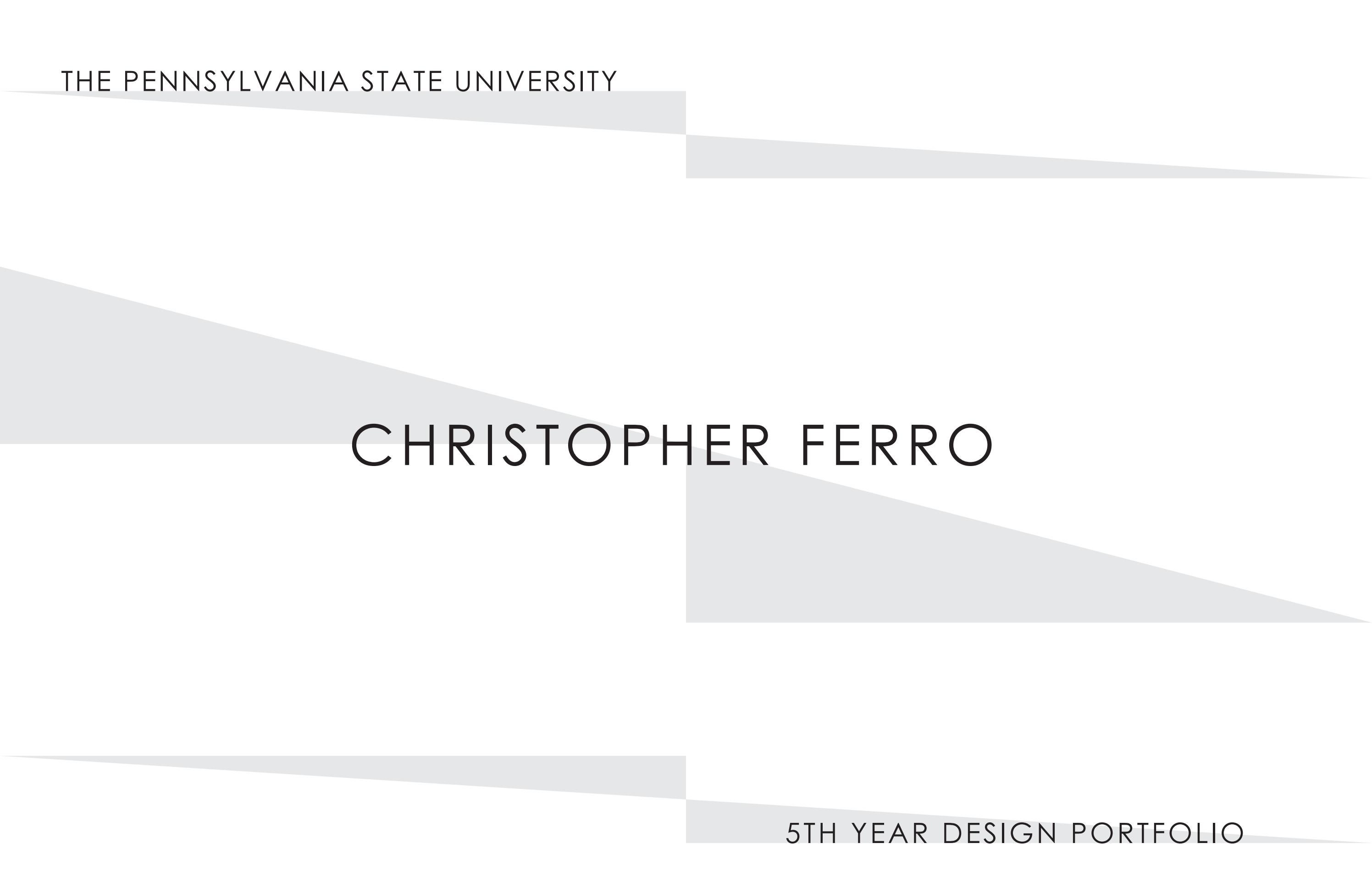 Ferro_Architecture_Portfolio by Christopher Ferro - Issuu