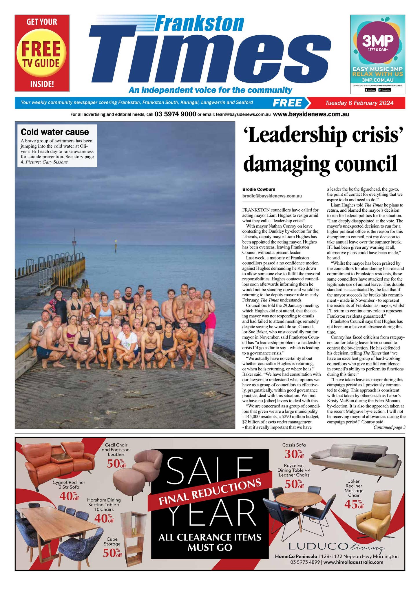 Frankston Times 6 February 2024 by Mornington Peninsula News Group - Issuu