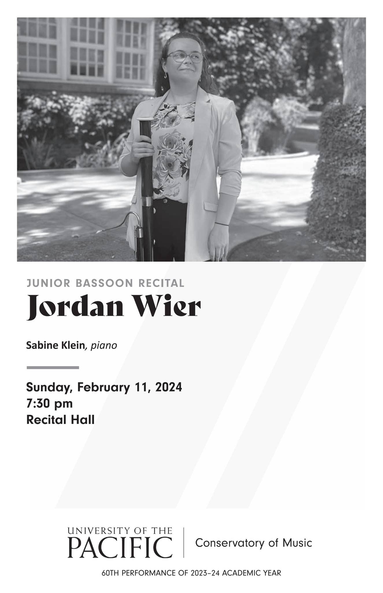 Junior Bassoon Recital, Jordan Wier 02-11-2024 by University of the ...