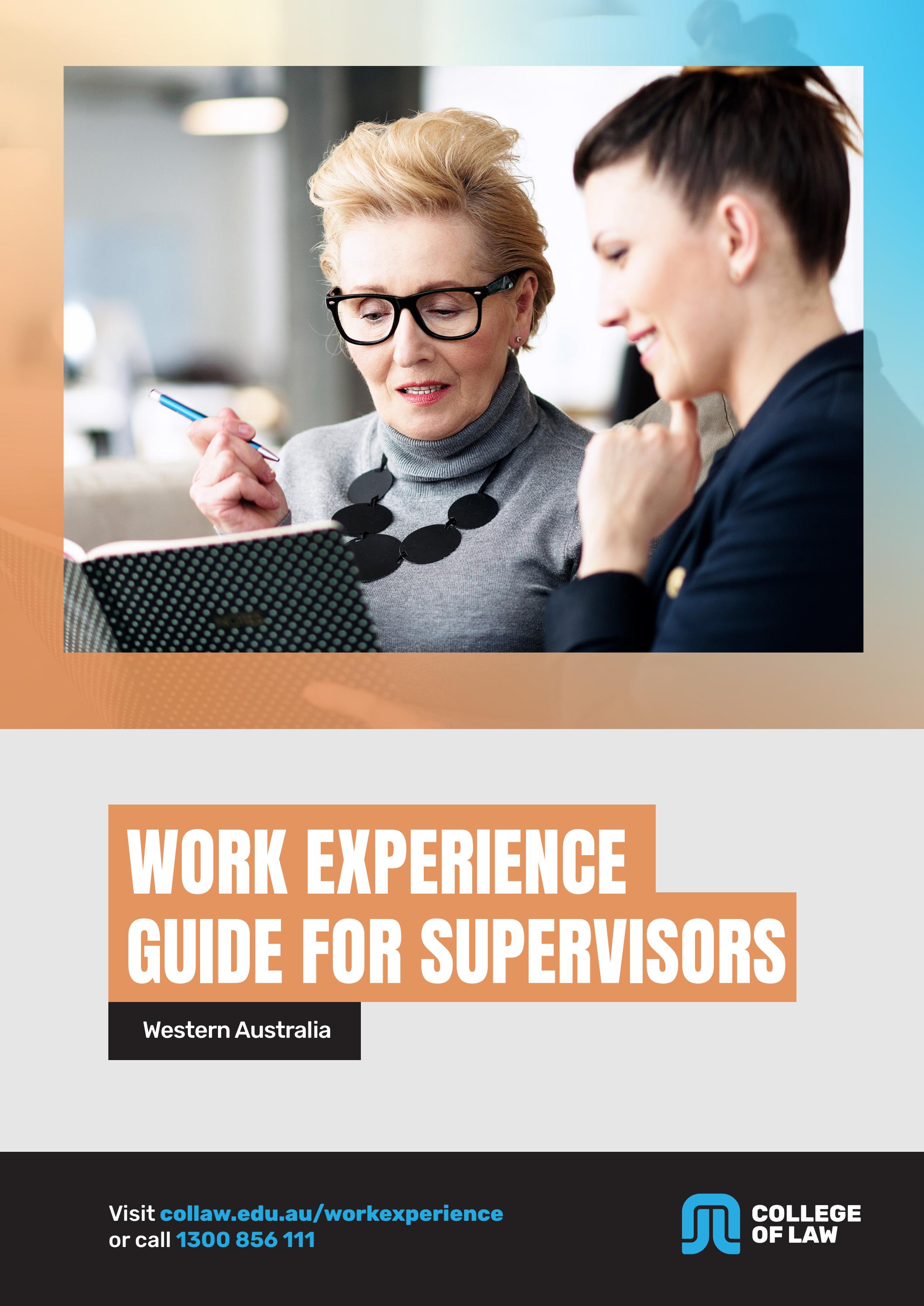 Work Experience Guide For Supervisors | Western Australia by The ...