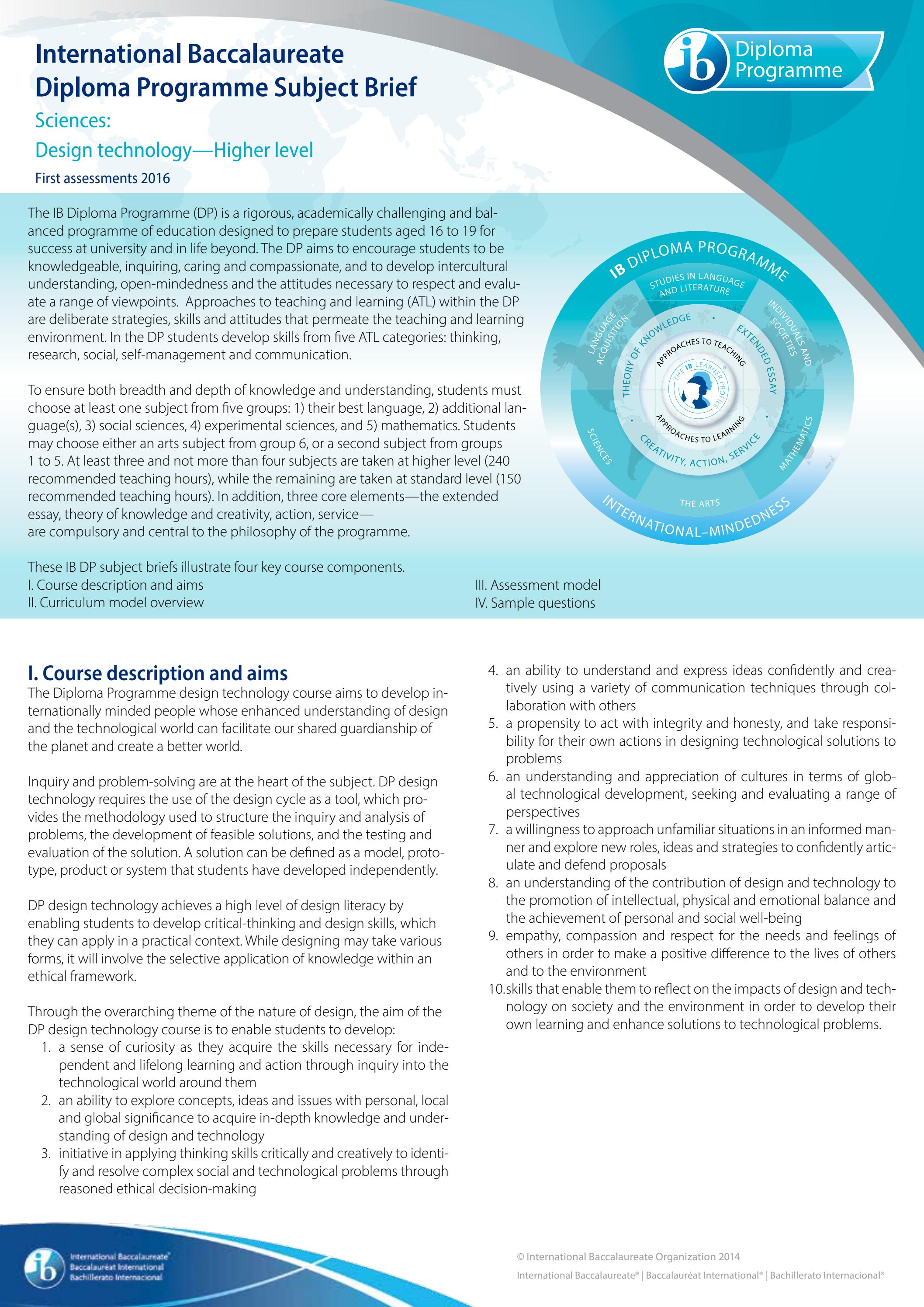 IB Design Technology HL by Presbyterian Ladies' College - Issuu