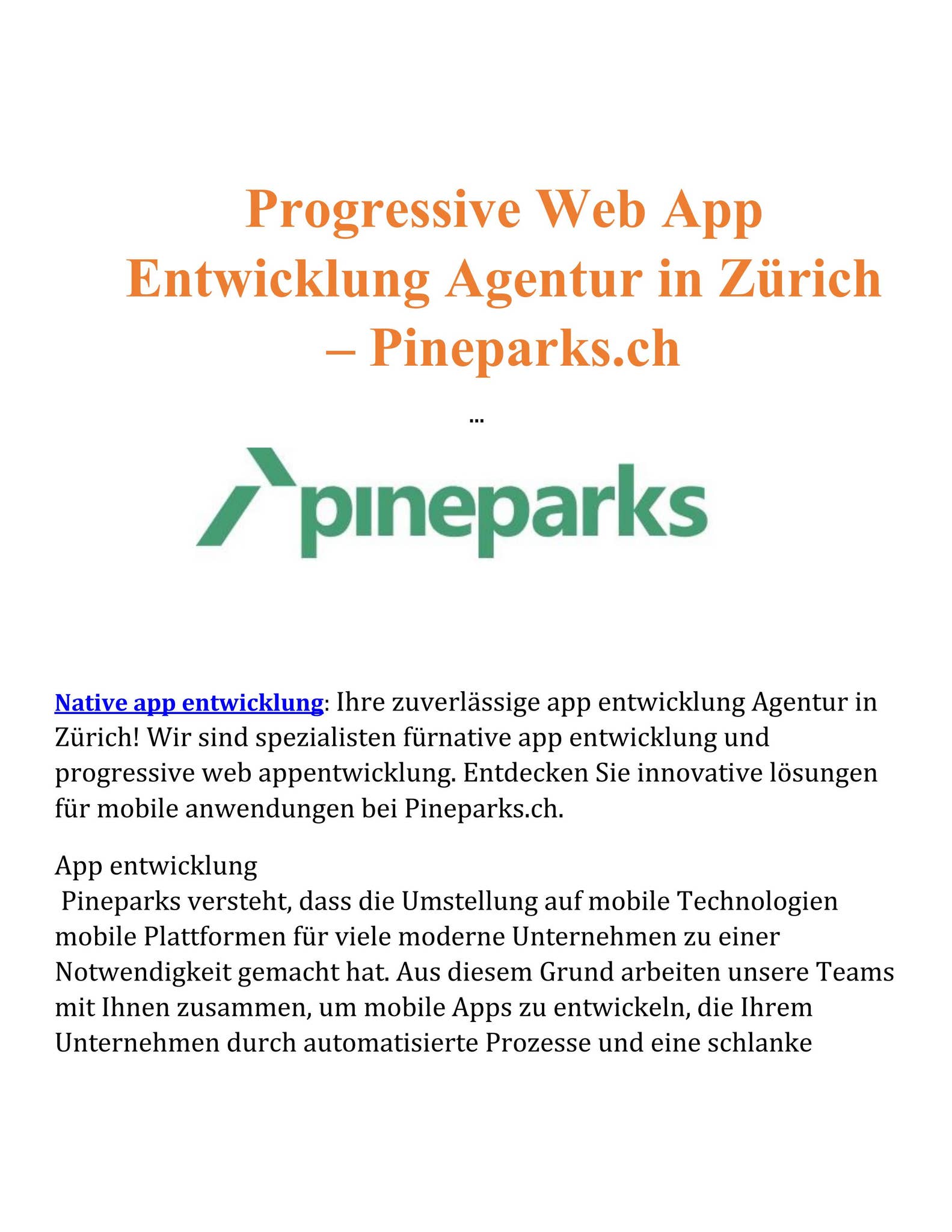Native app entwicklung by aiwebseo - Issuu
