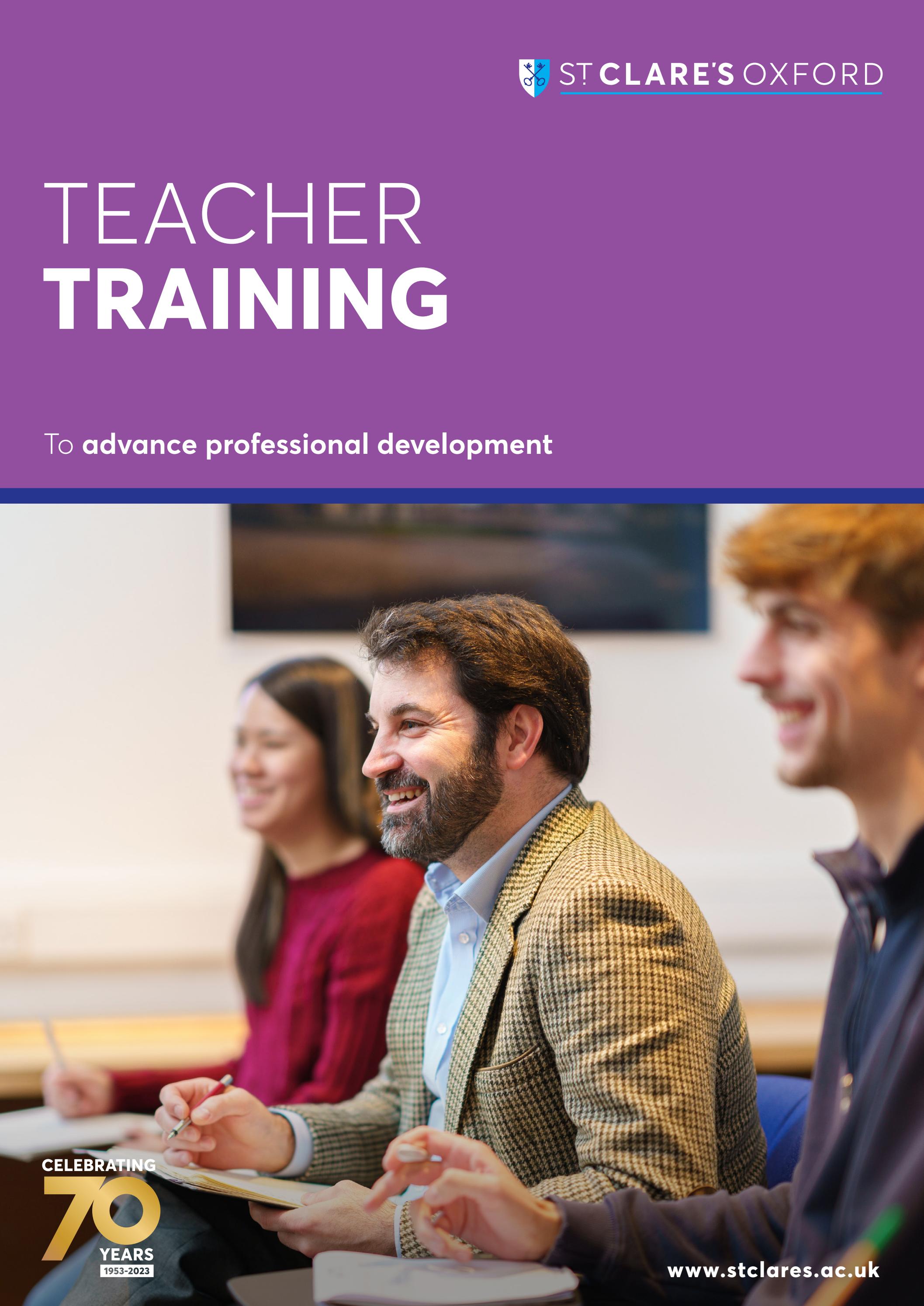 Teacher Training brochure 2023-2024 by StClaresOxford - Issuu