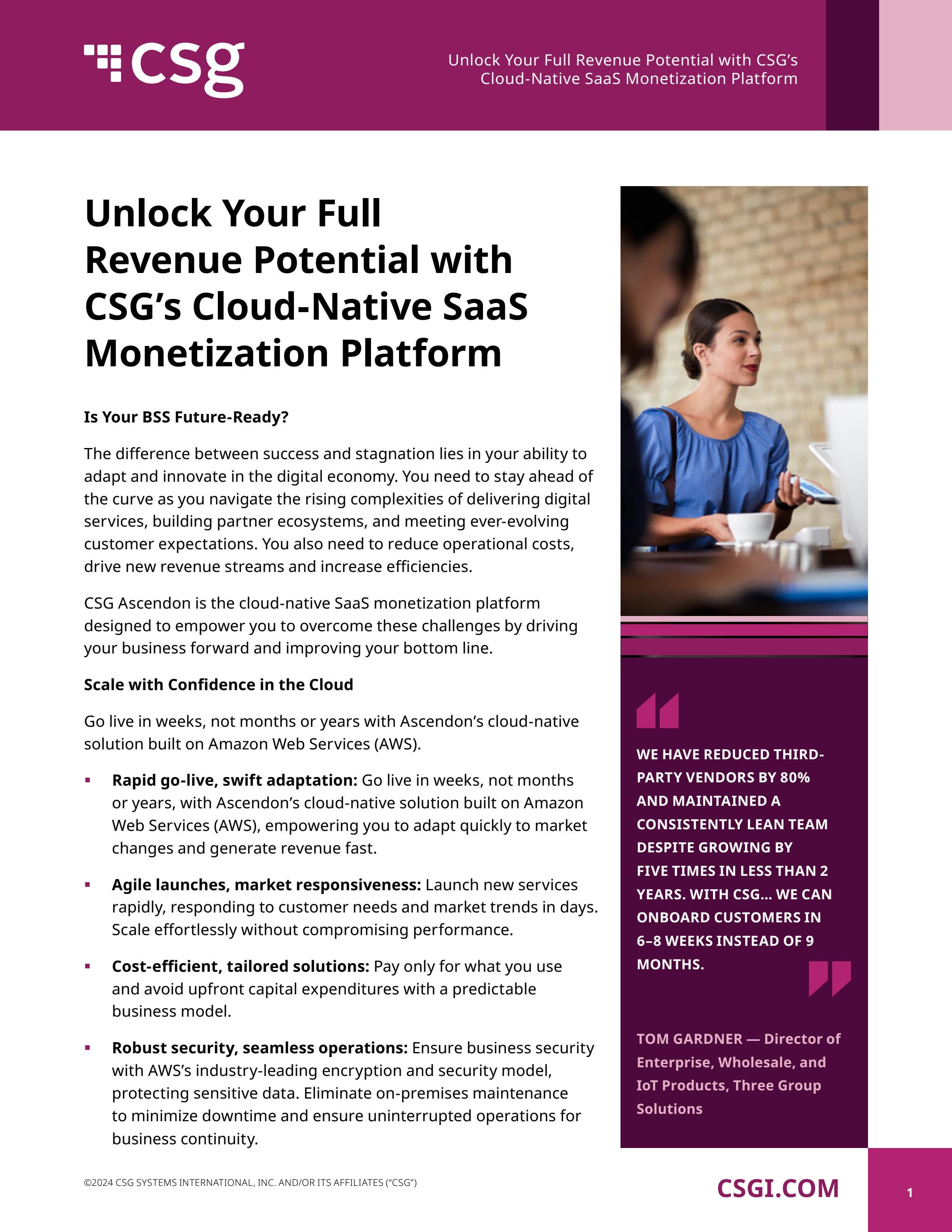 CSG Ascendon: Unlock Your Full Revenue Potential with CSG's Cloud-Native SaaS Monetization ...