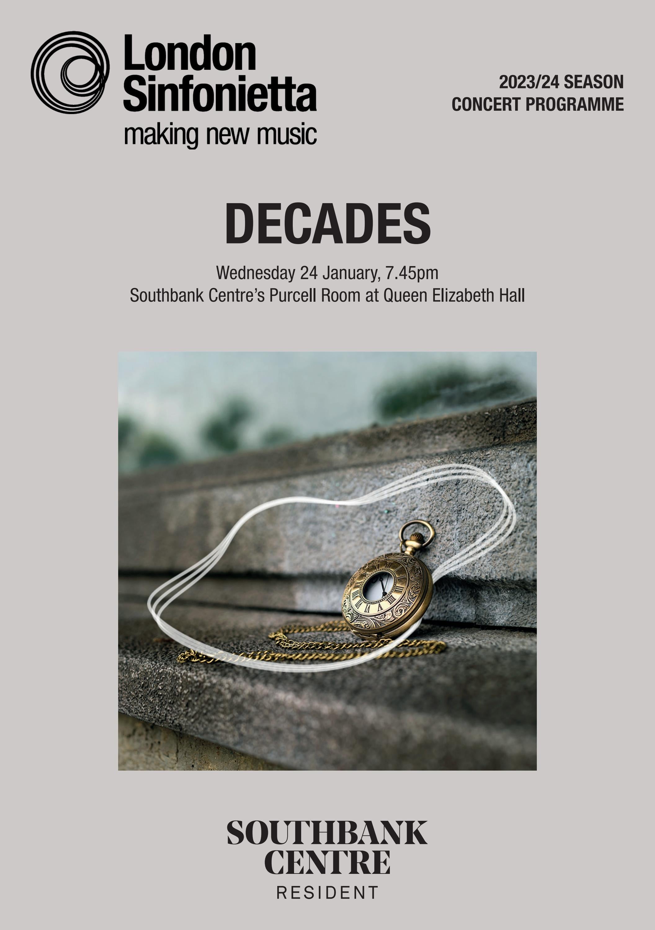 Decades Programme by London Sinfonietta - Issuu