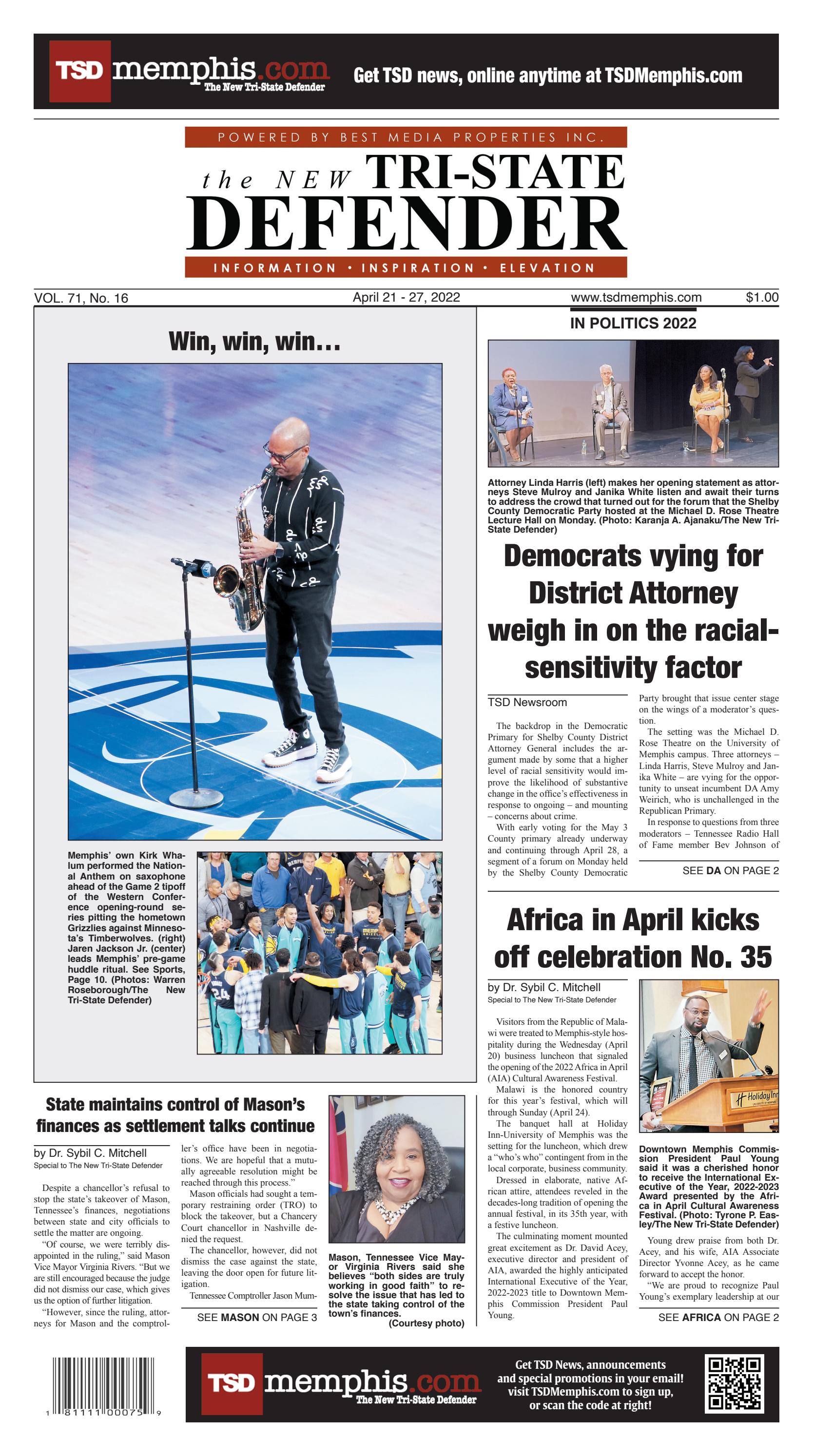The New Tri-State Defender - April 21-27, 2022 by The Tri-State ...