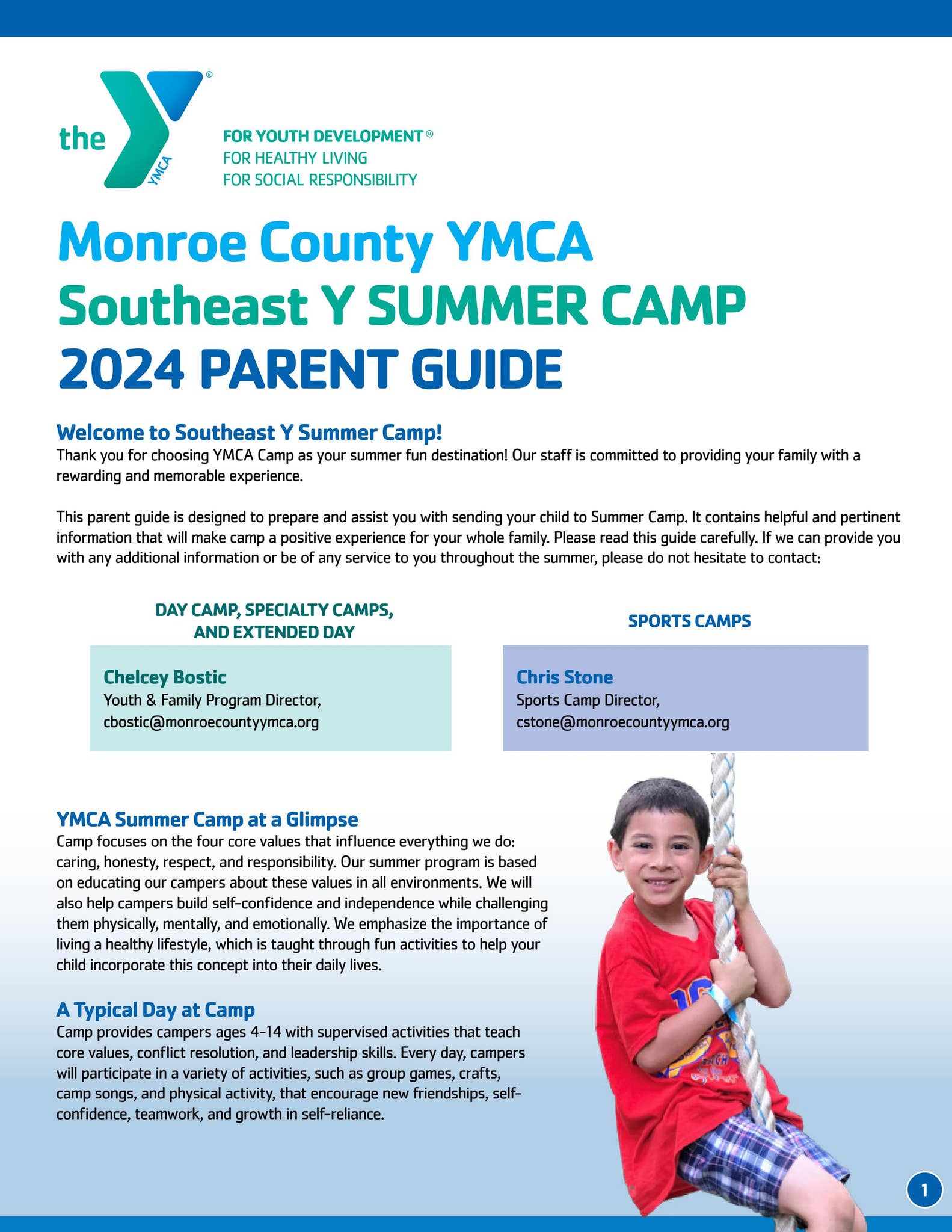 2024 Southeast Y Summer Camp Parent Guide by Monroe County YMCA - Issuu